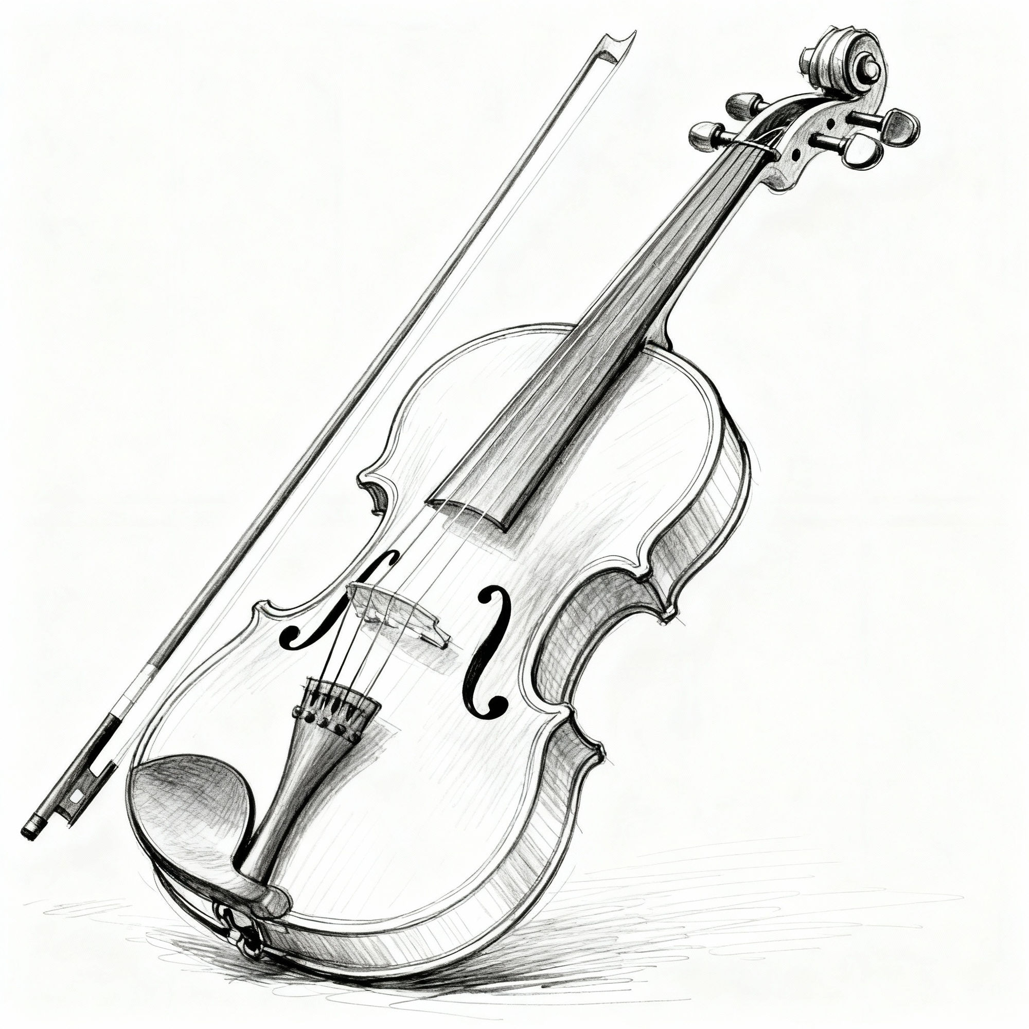 Easy Violin Drawings - Create Your Own With AI