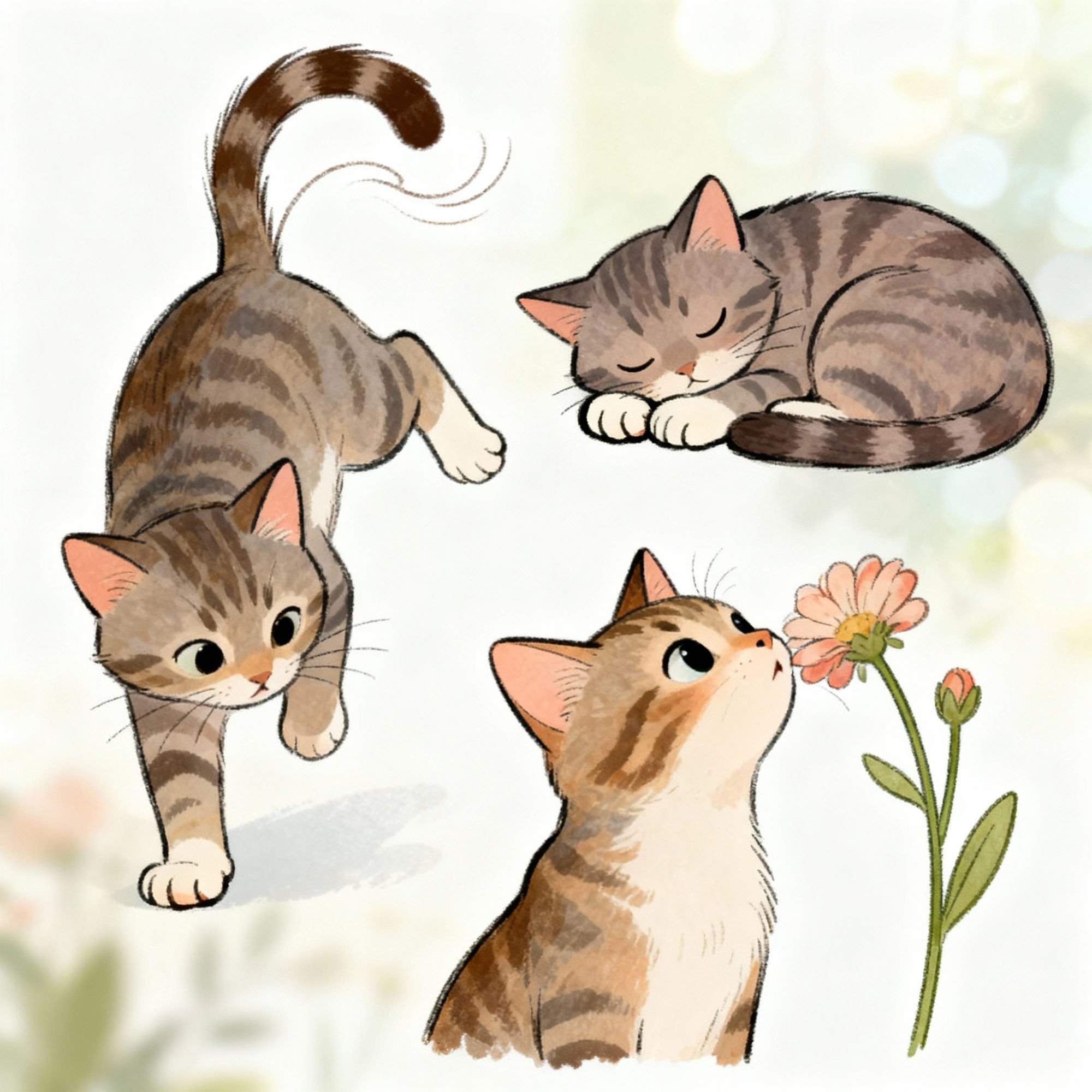 Cat Poses Drawings - Create Unique AI Art