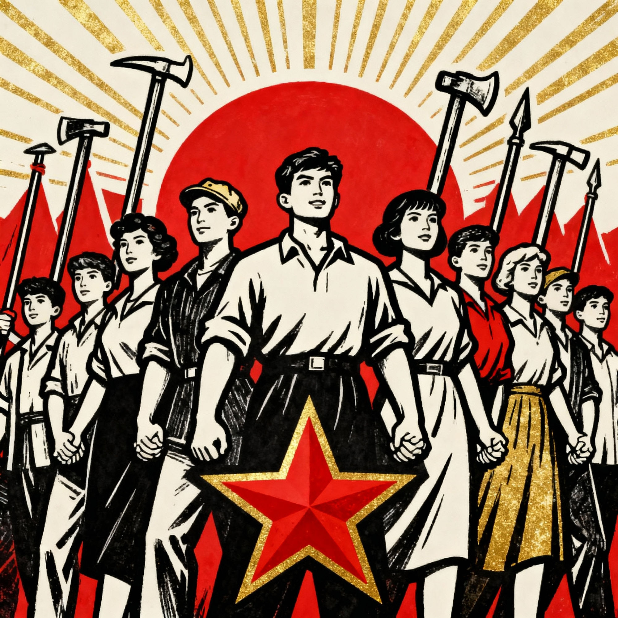 Communism Drawings - AI Generated Art