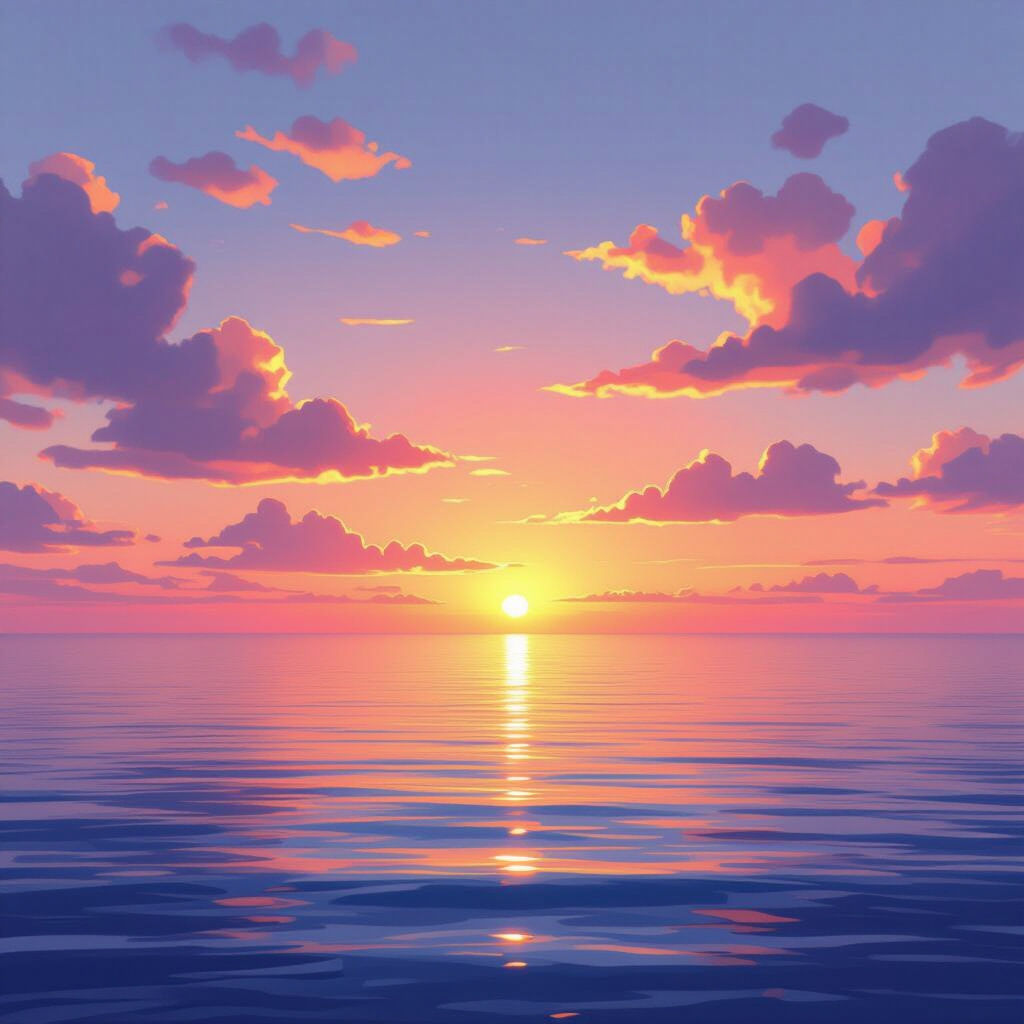 Easy Sunset Drawing - Create Stunning Art With AI