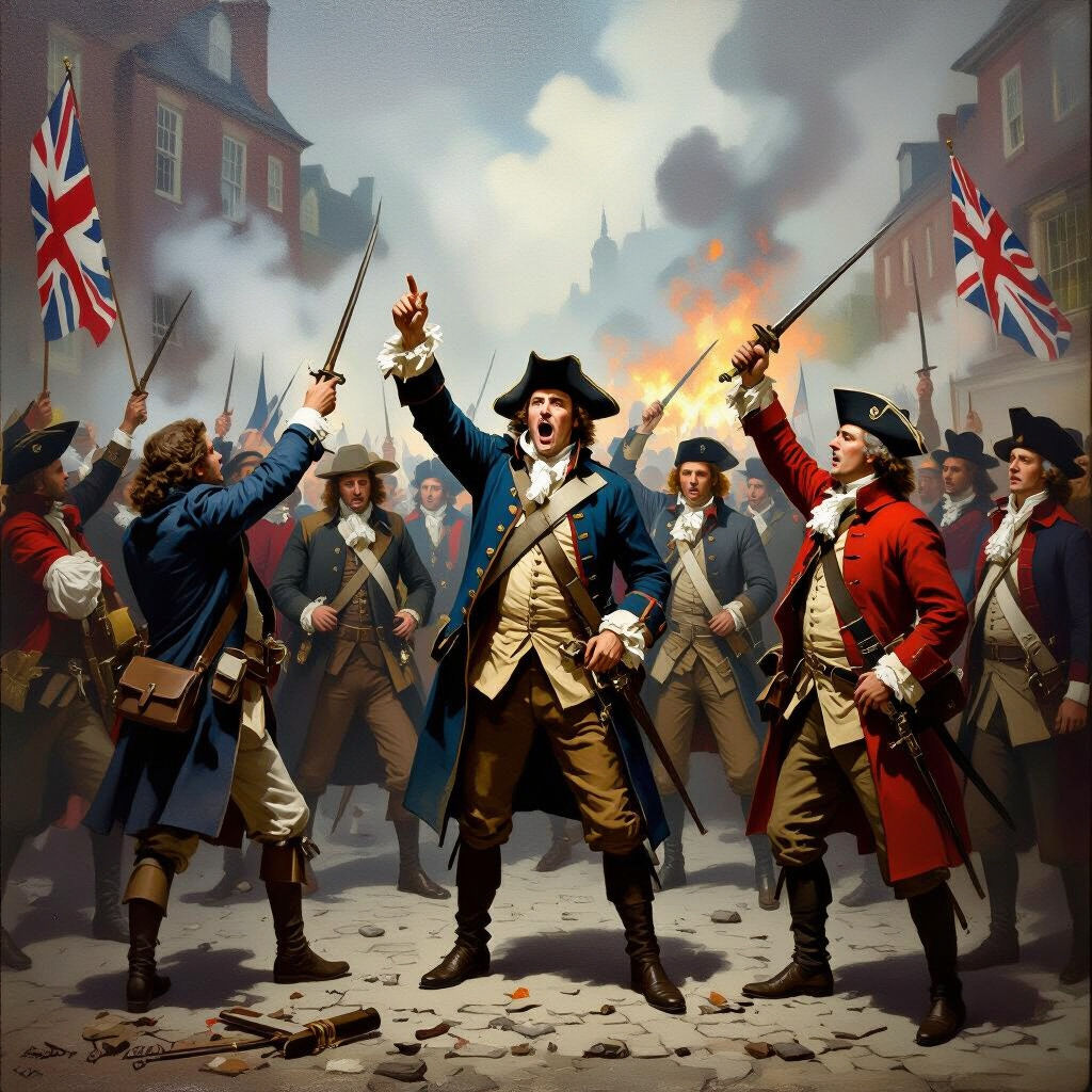 Intolerable Acts Pictures - AI Generated Historical Art