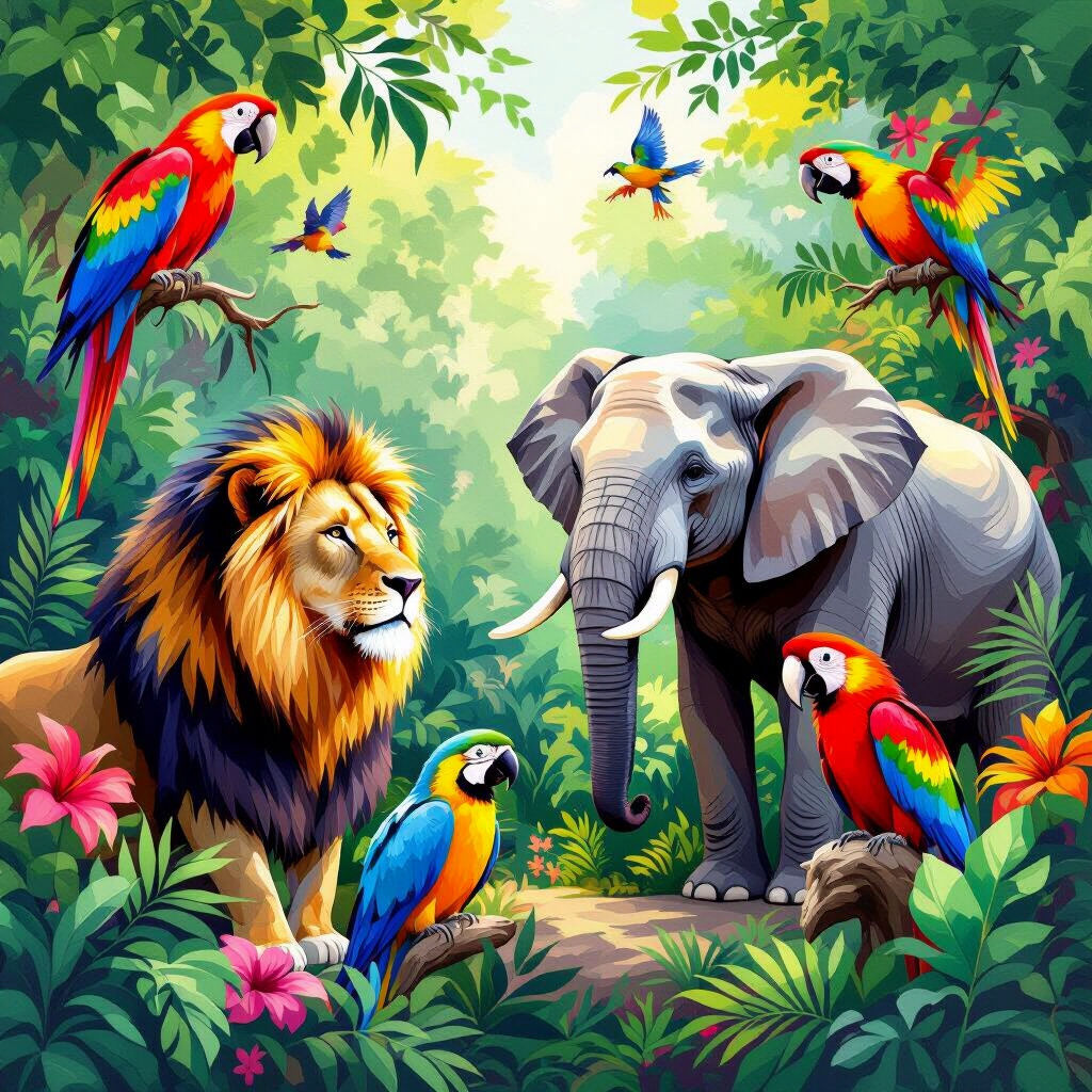 Create Your Own Zoo Art