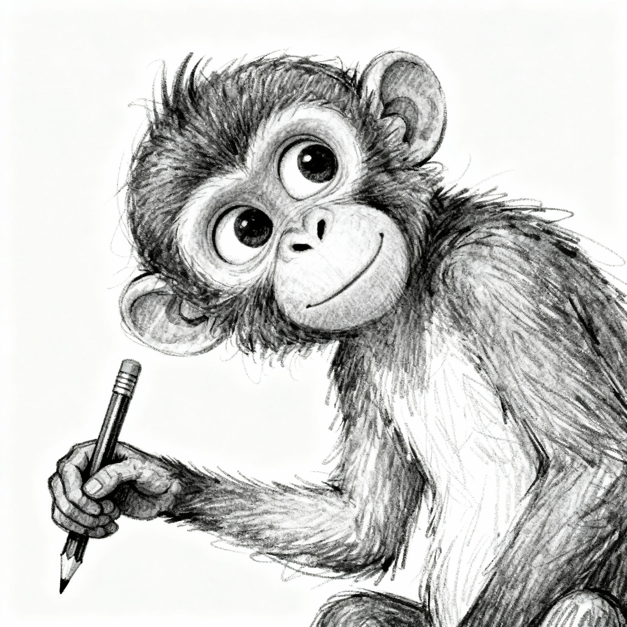 Sketch Monkey Drawings - AI Generated Art