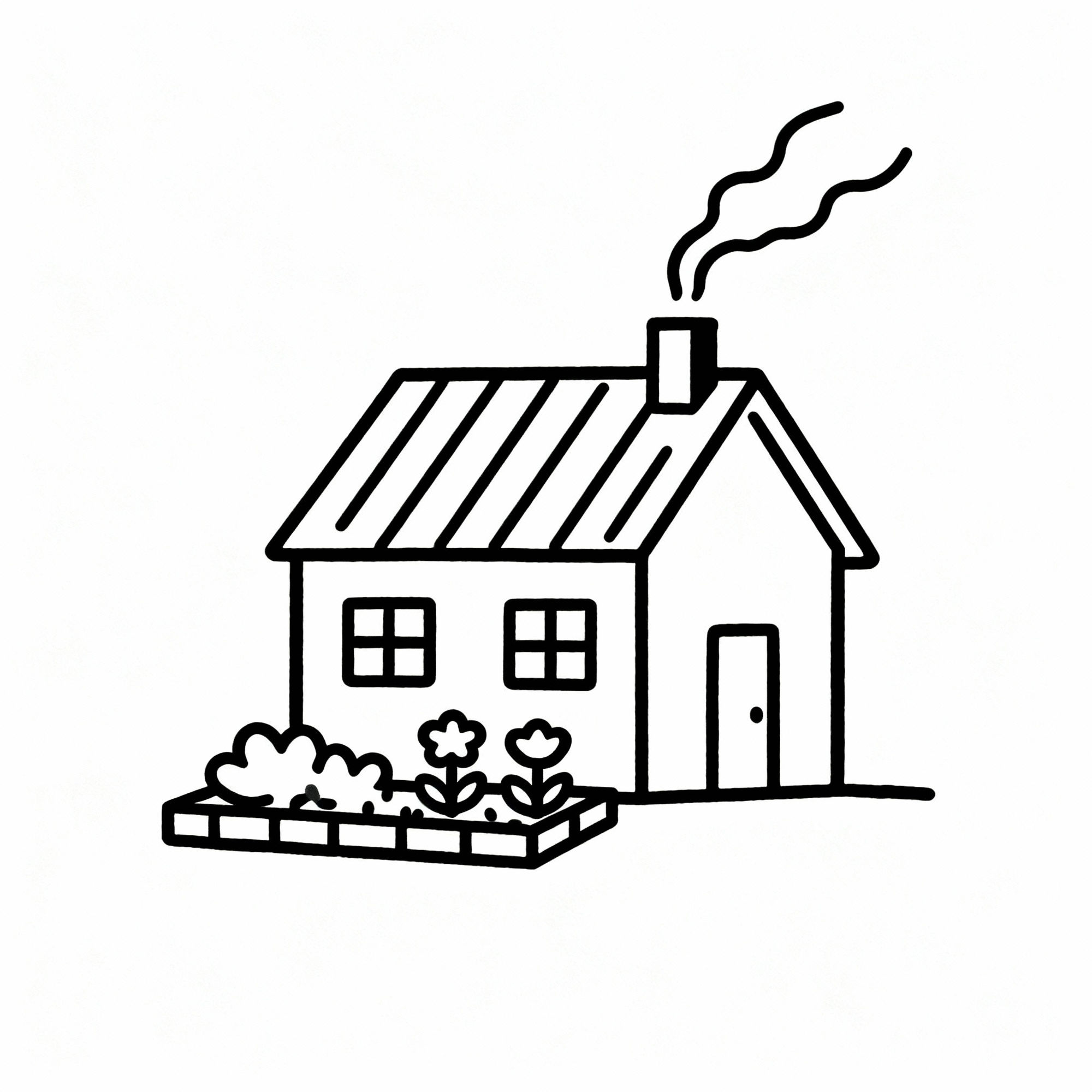 Easy Drawing Of A House - Create Simple House Art