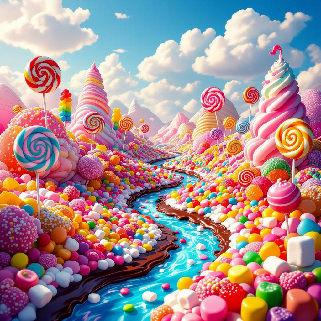 Candy Drawings - AI Art Gallery