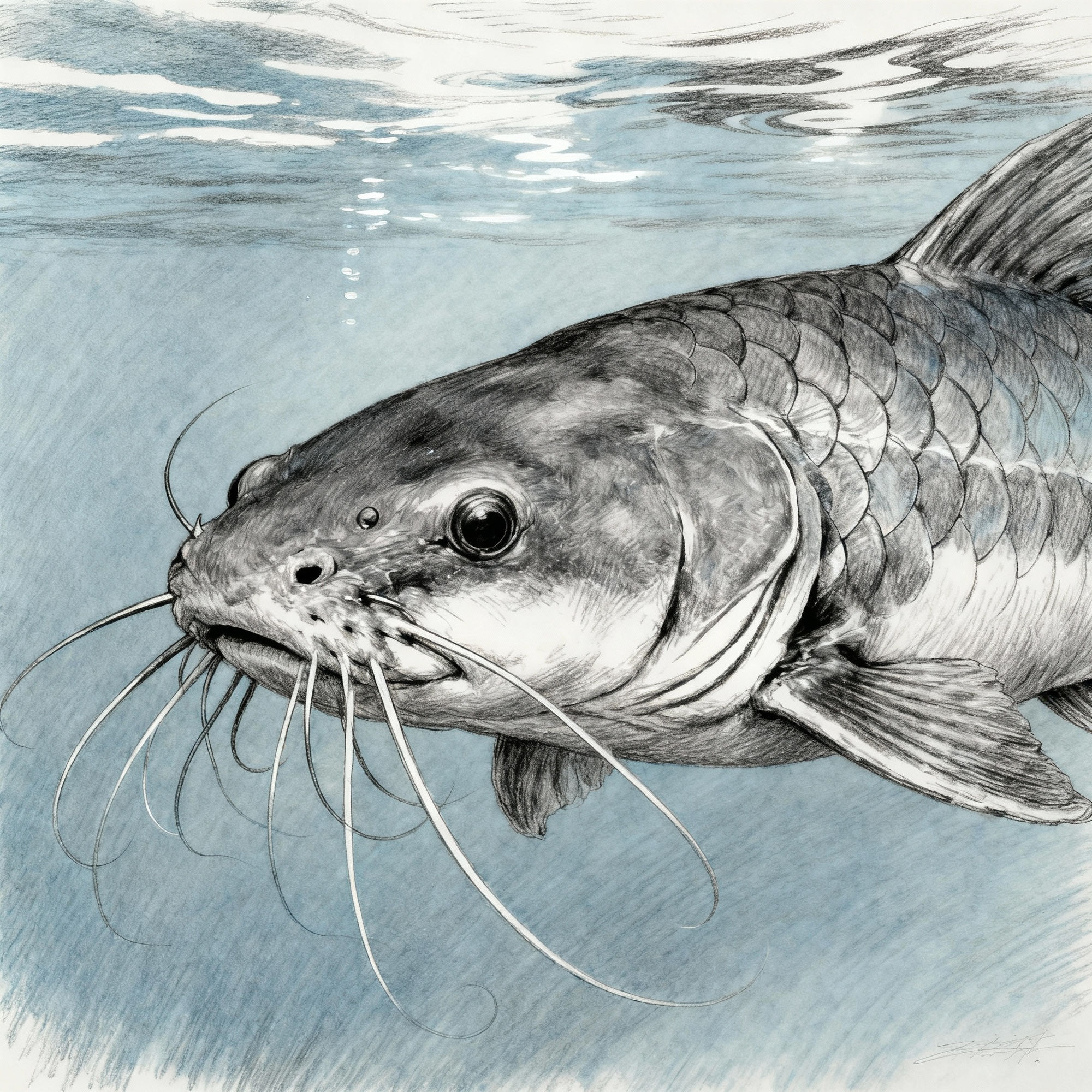 Catfish Drawings - AI Generated Art Gallery | Nightcafe