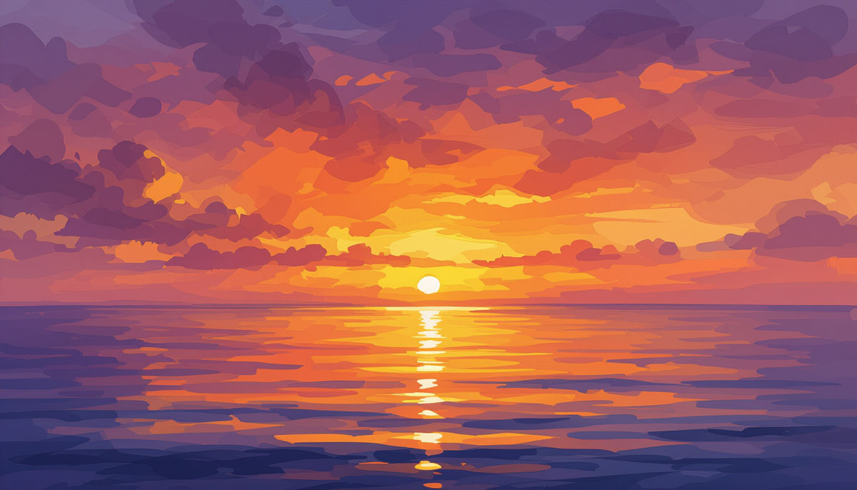 Easy Sunset Drawings - Create Beautiful Sunset Art