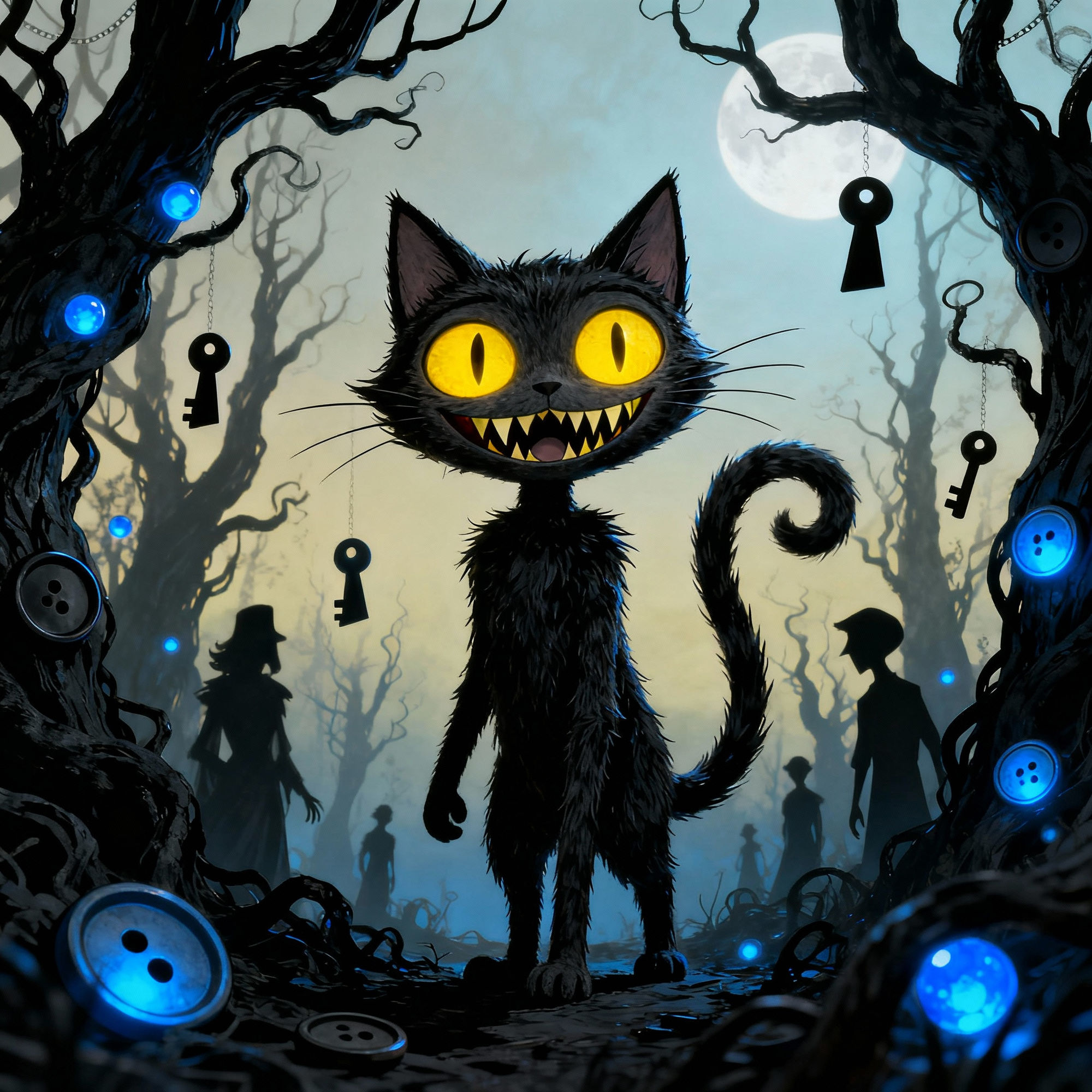 Coraline Cat Drawings - AI Art Gallery