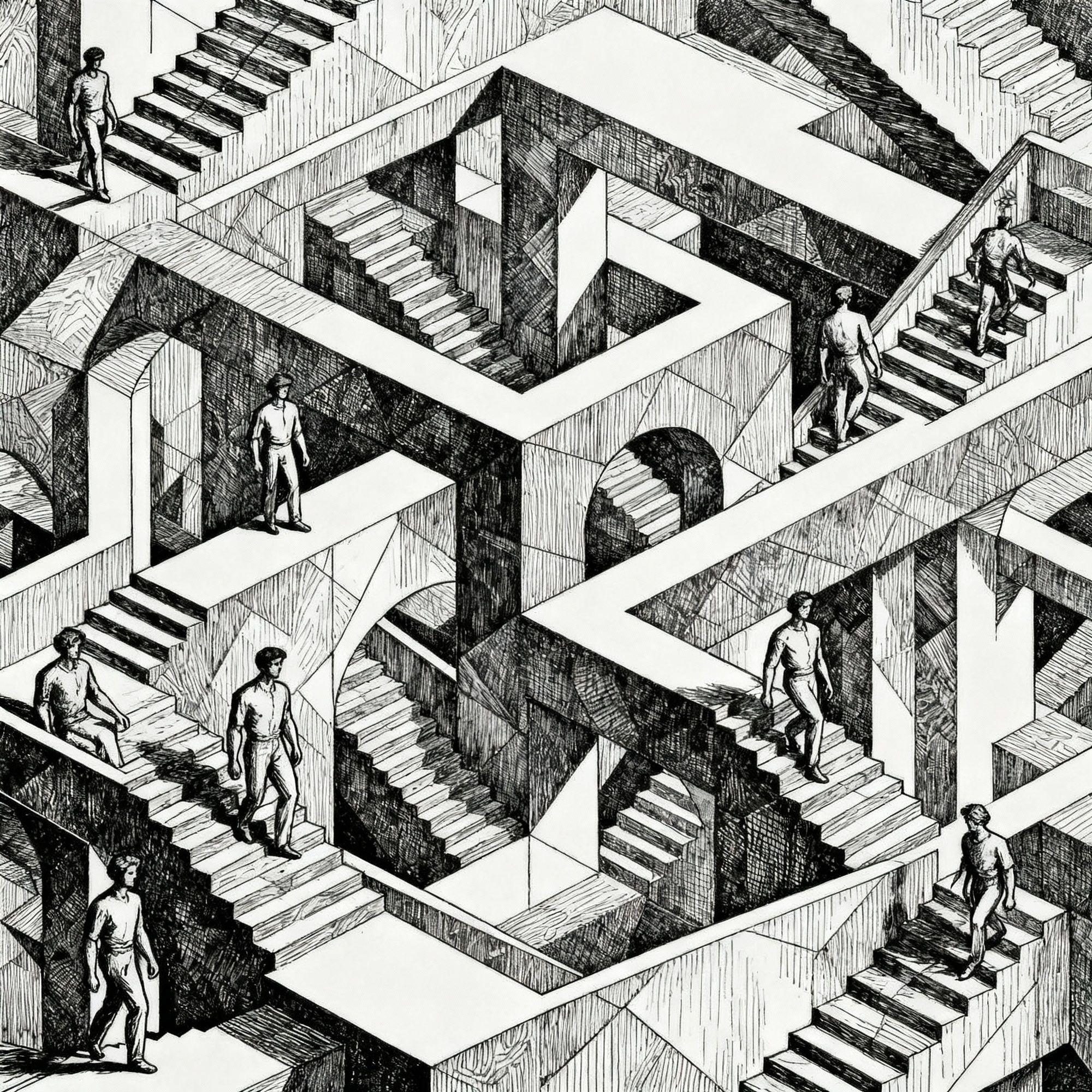 Escher Drawings - AI Art Gallery