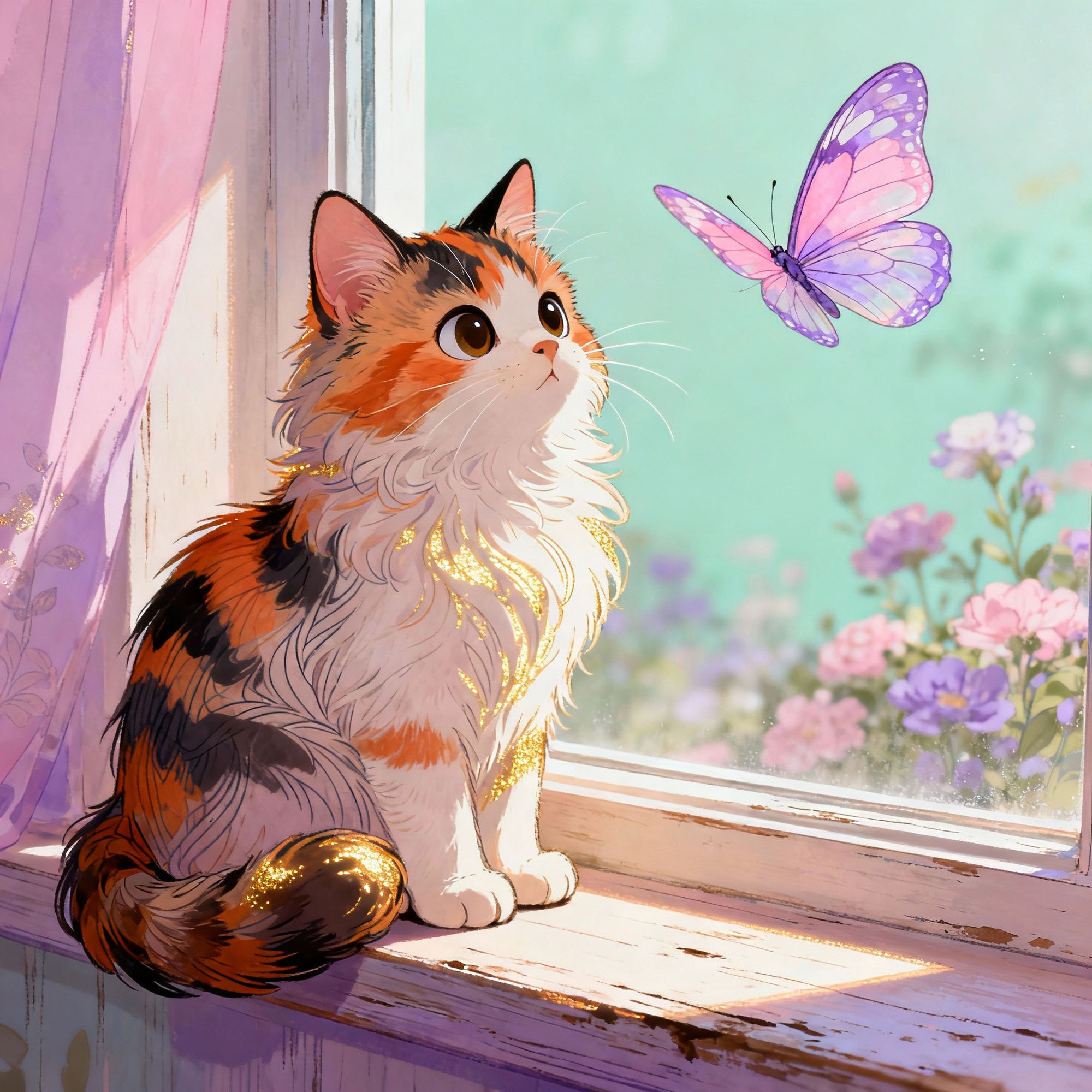 Calico Cat Drawings - AI Art Gallery