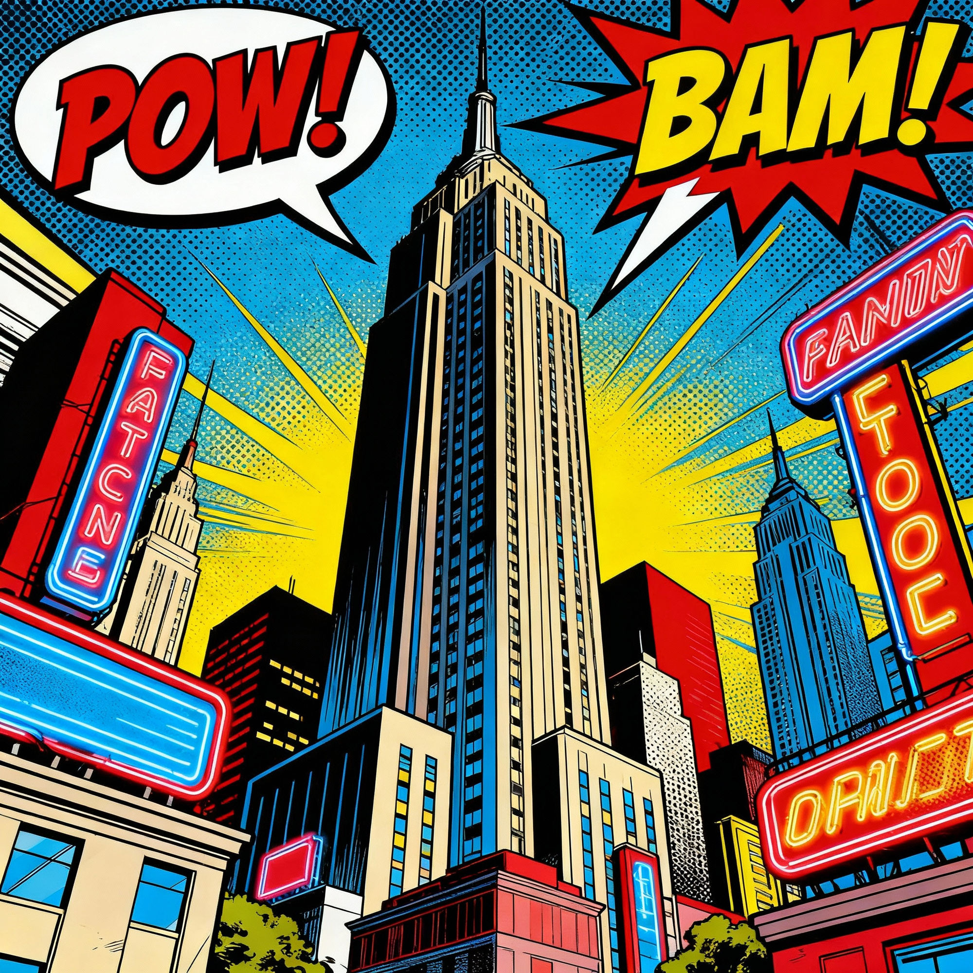 Cartoon Pop Art - Generate Your Own Vibrant Images