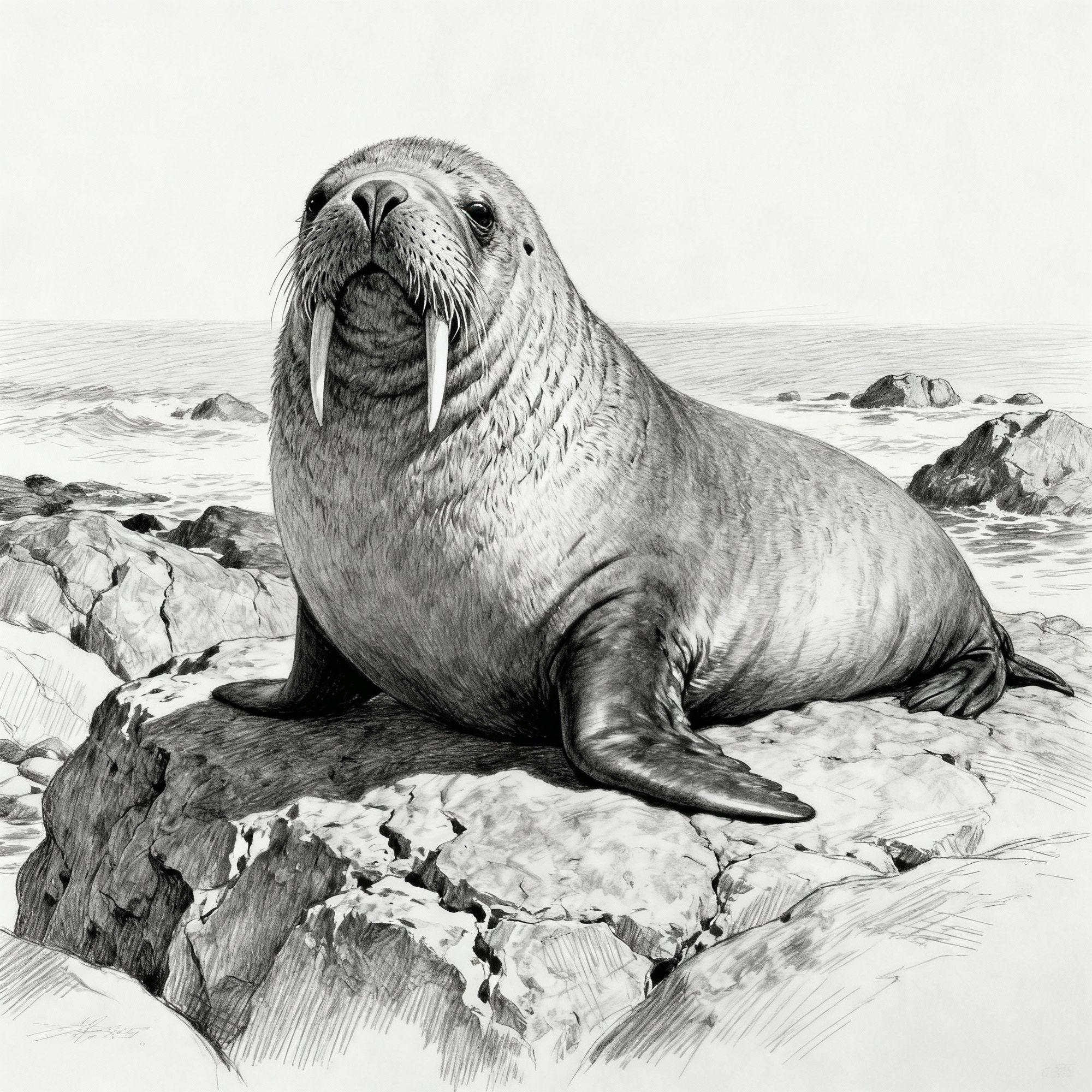 AI Elephant Seal Drawings - Create Yours Now!