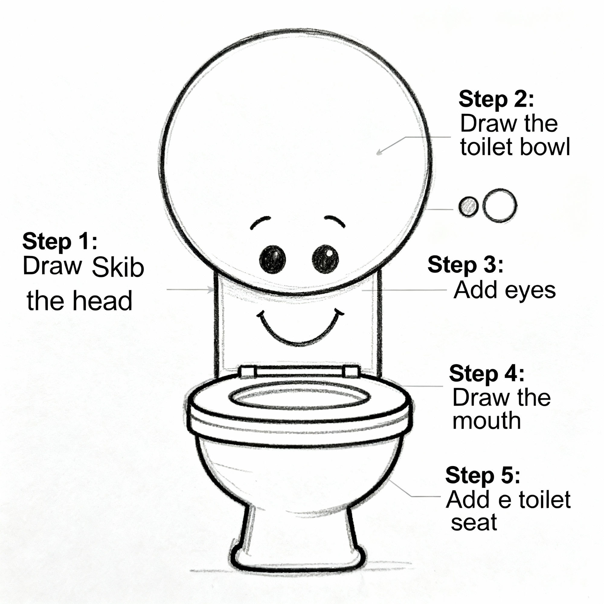 Easy Skibidi Toilet Drawing - Create Your Own