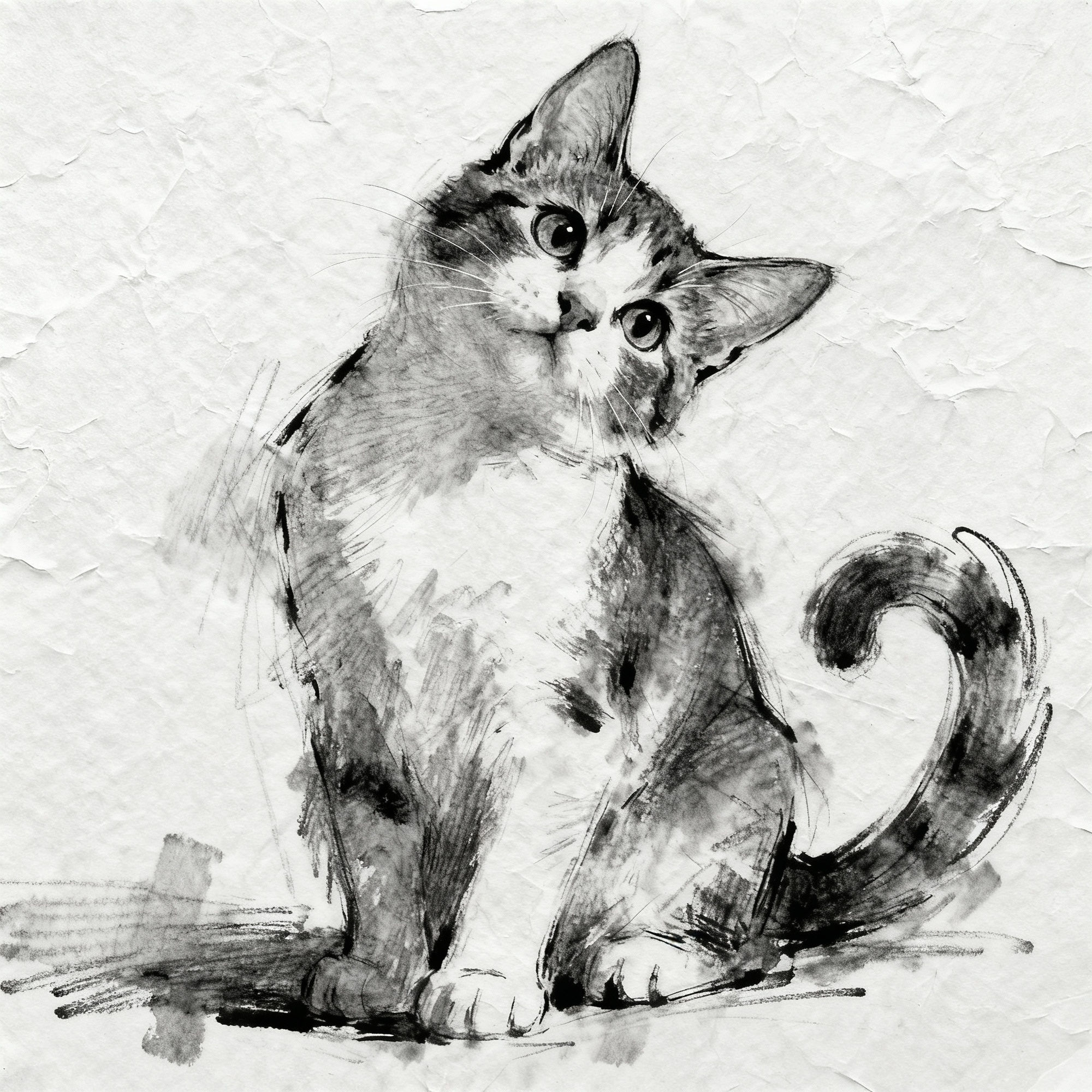Sketch Cat Drawings - AI Art Gallery