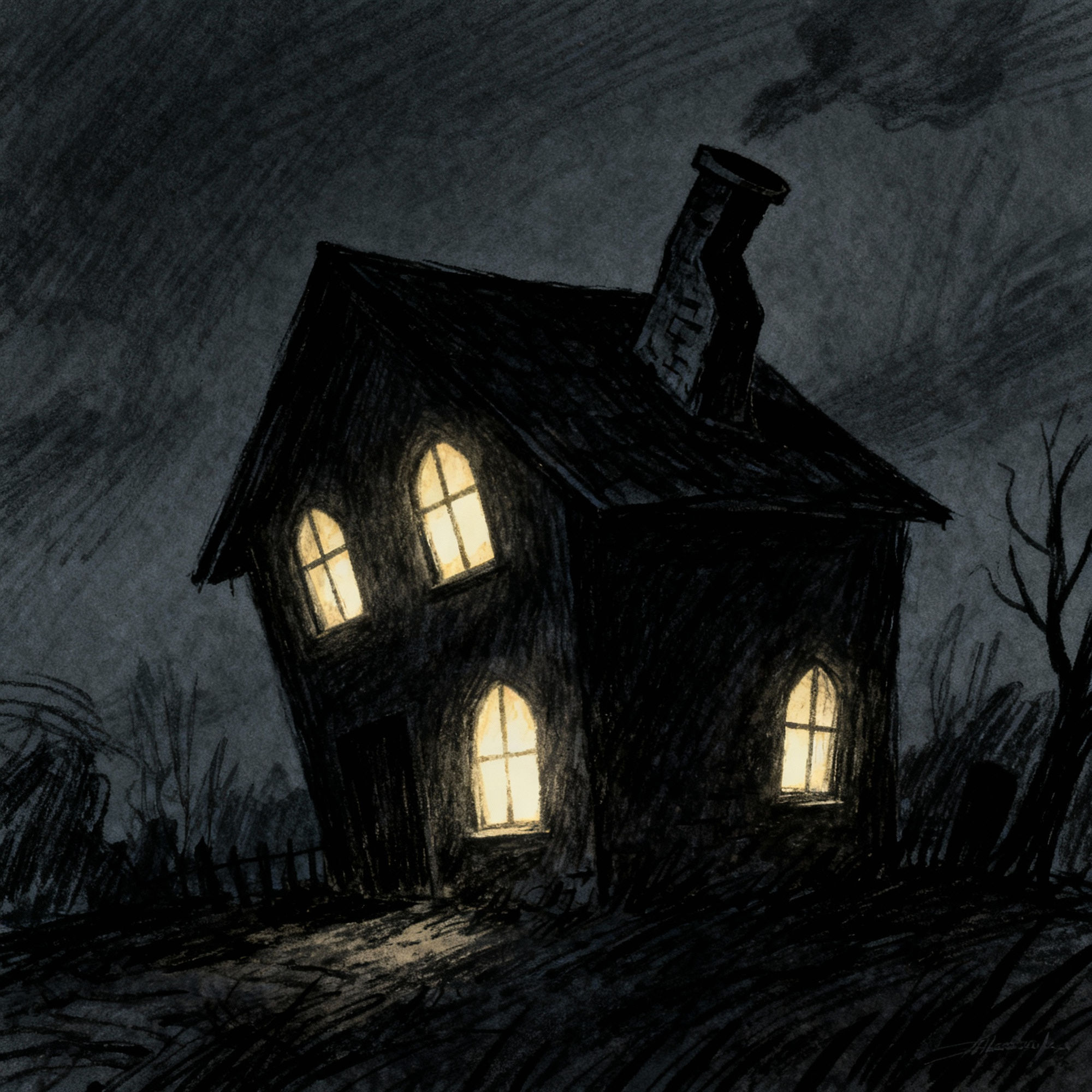 Easy Creepy Drawings - Made With AI | Nightcafe Creator