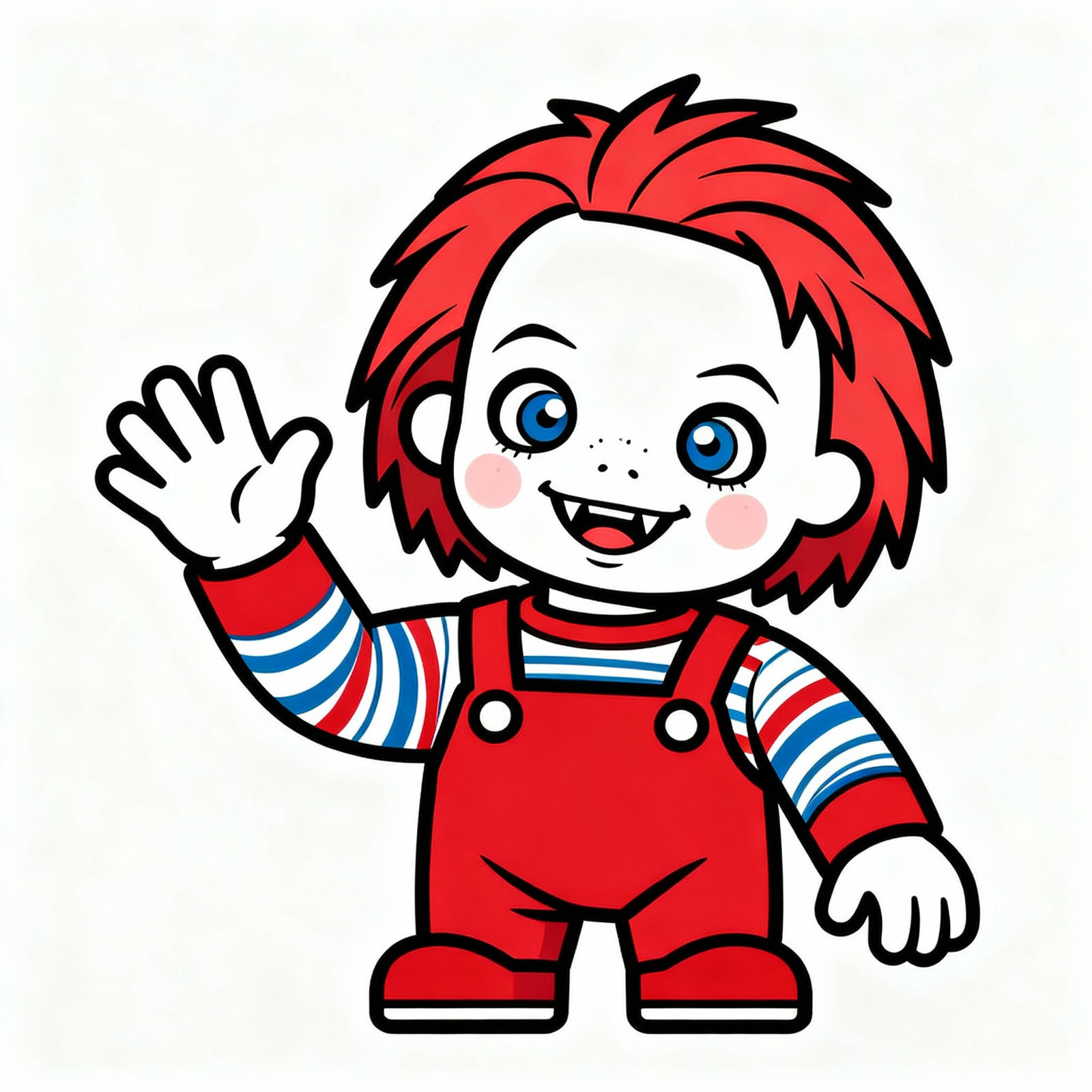 Easy Chucky Drawings - Draw Chucky Step-by-step