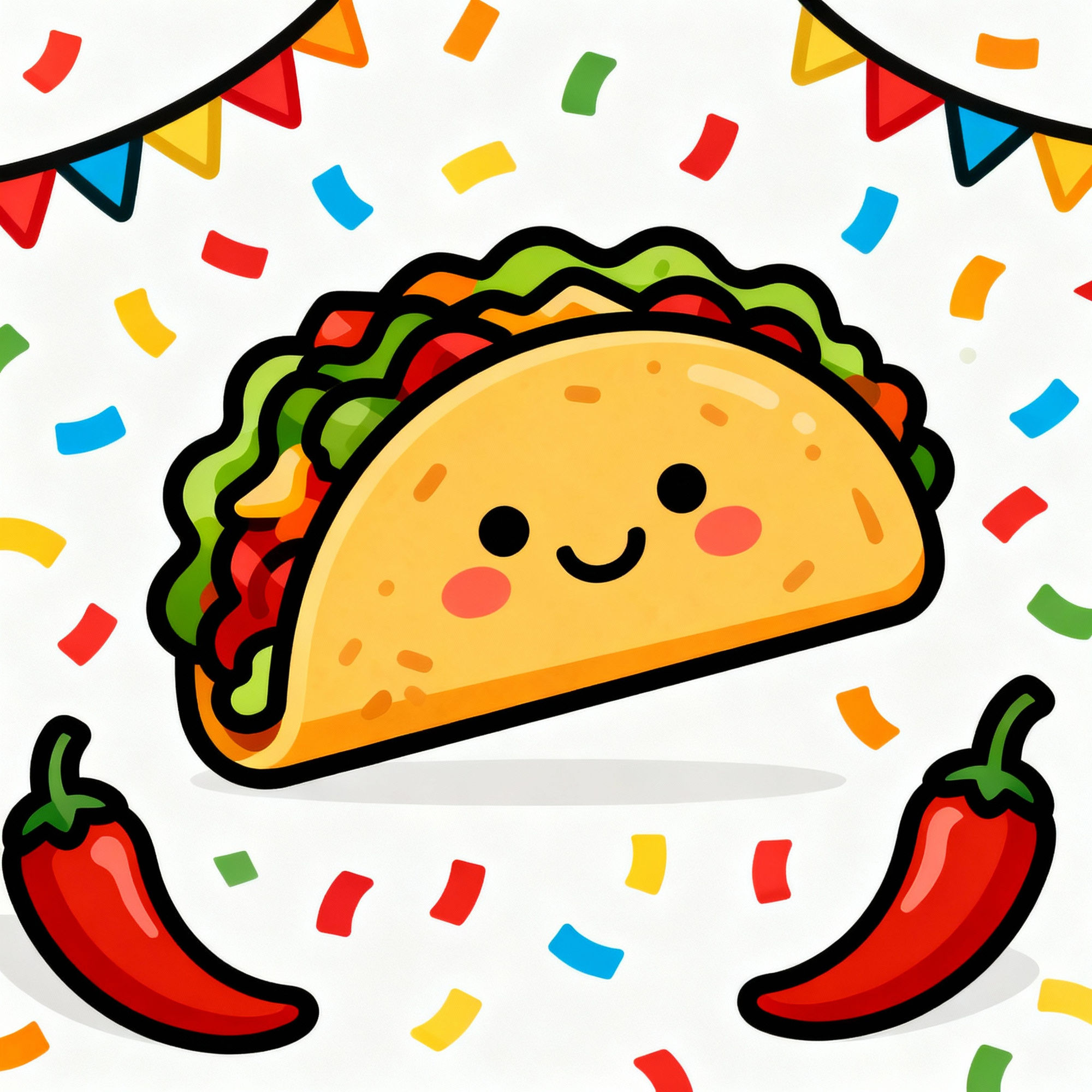 Clip Art Taco - AI Generated Tacos For Your Projects