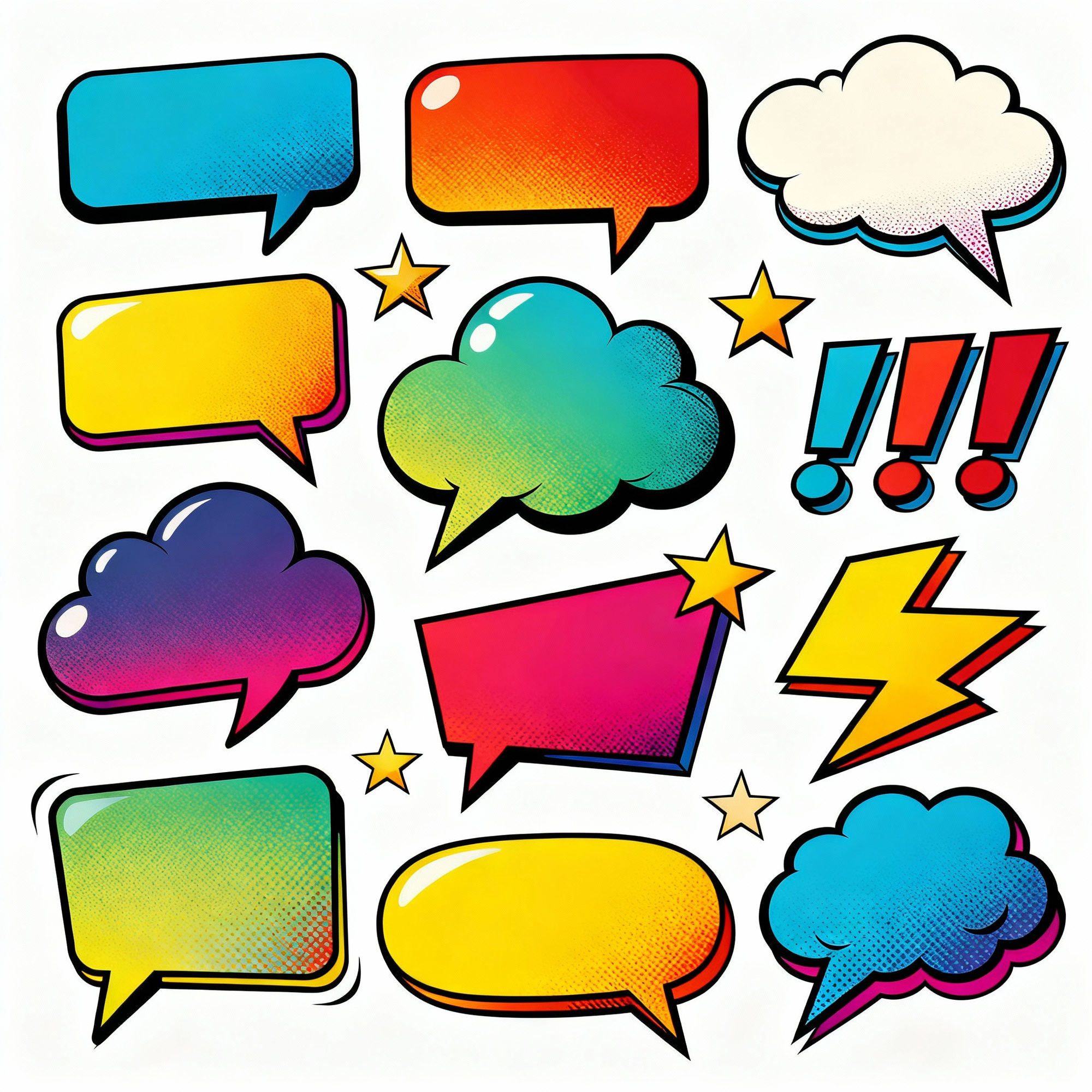 Speech Bubble Clip Art - Generate Unique Designs With AI