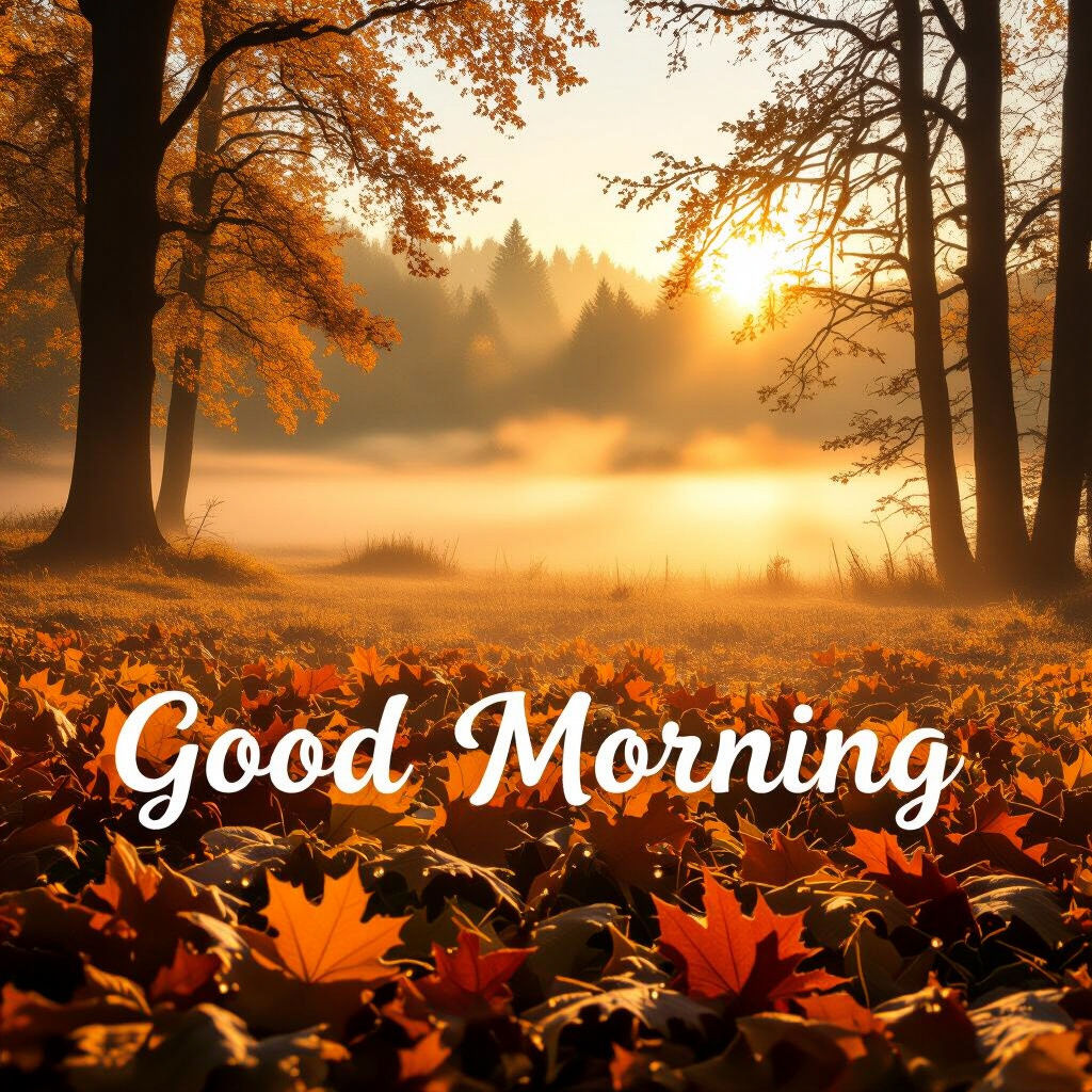 Autumn Good Morning Images - AI Generated & Customizable