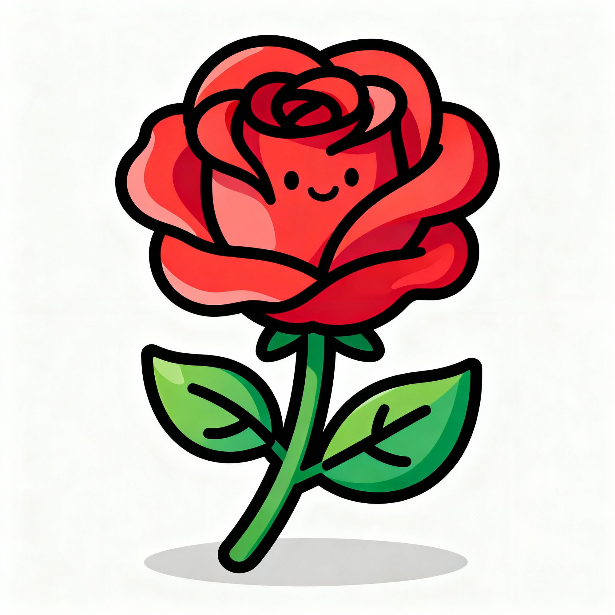 Cartoon Rose Drawings - AI Generated Art Gallery