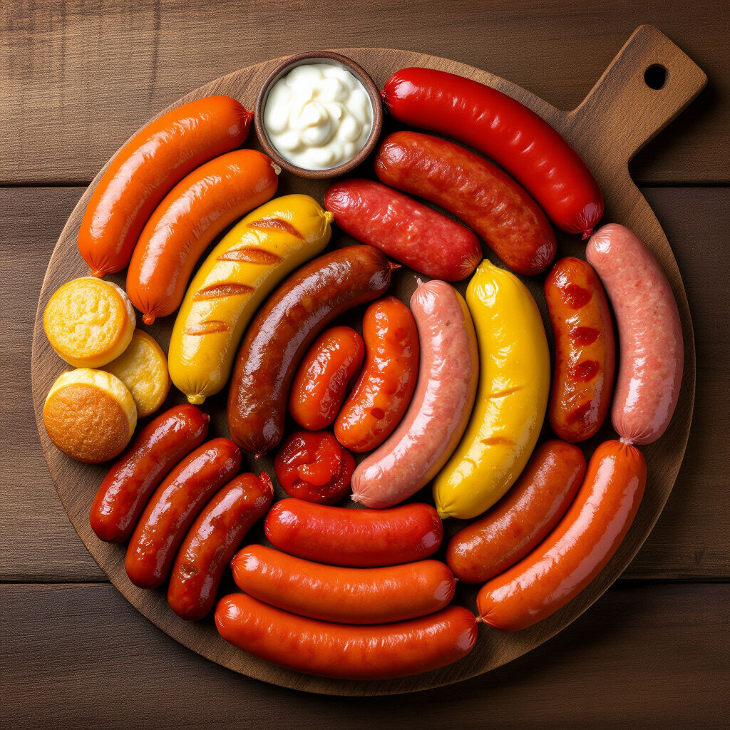 Different Types Of Sausages With Pictures - AI Generated