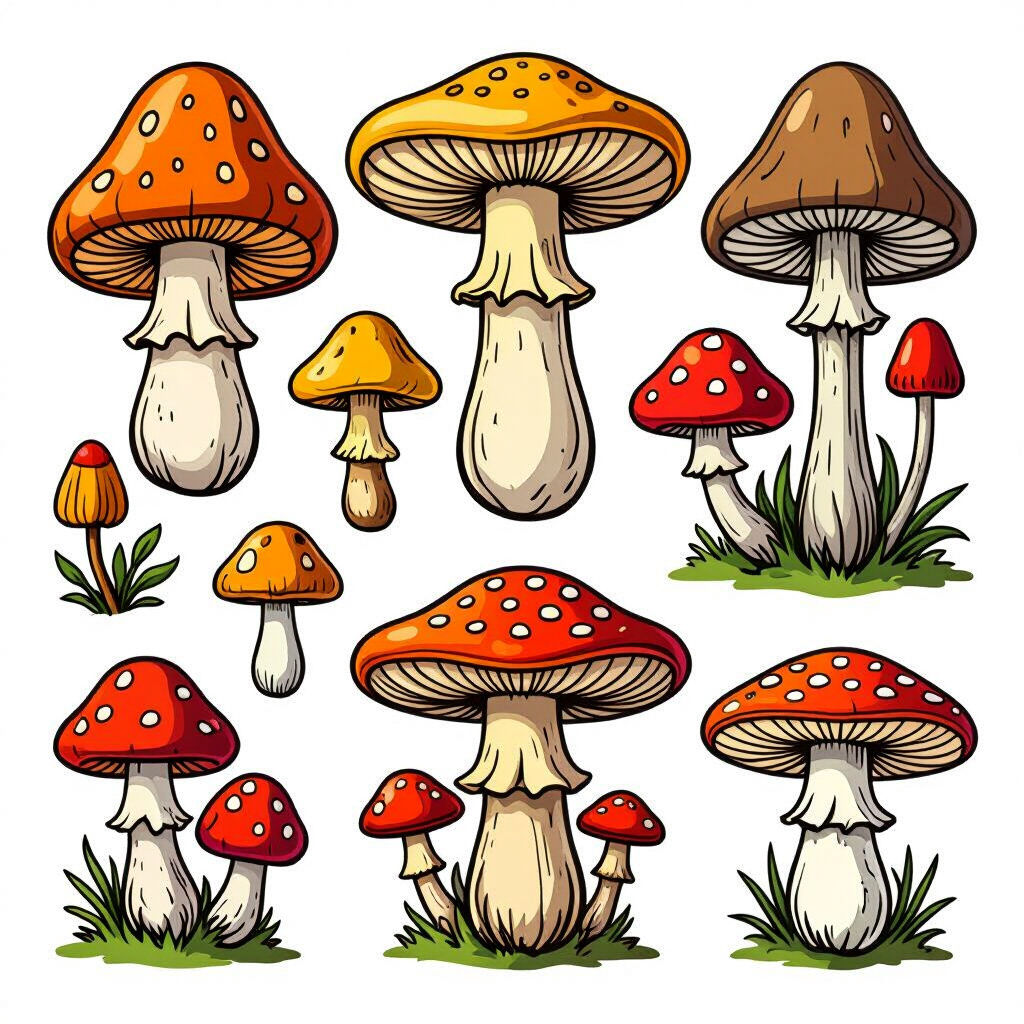 Mushroom Clip Art - Create & Download AI Art