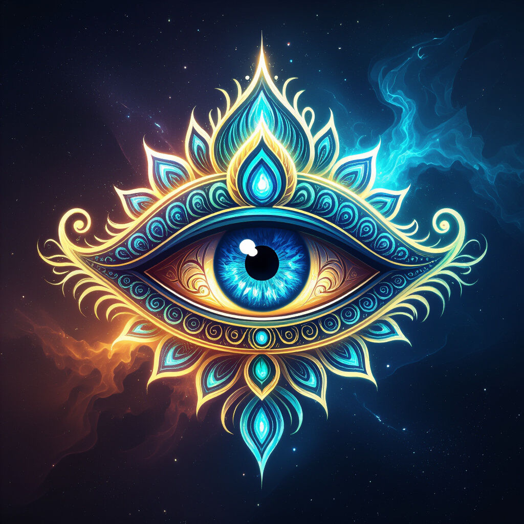 Evil Eye Wallpaper - AI Generated & Customizable