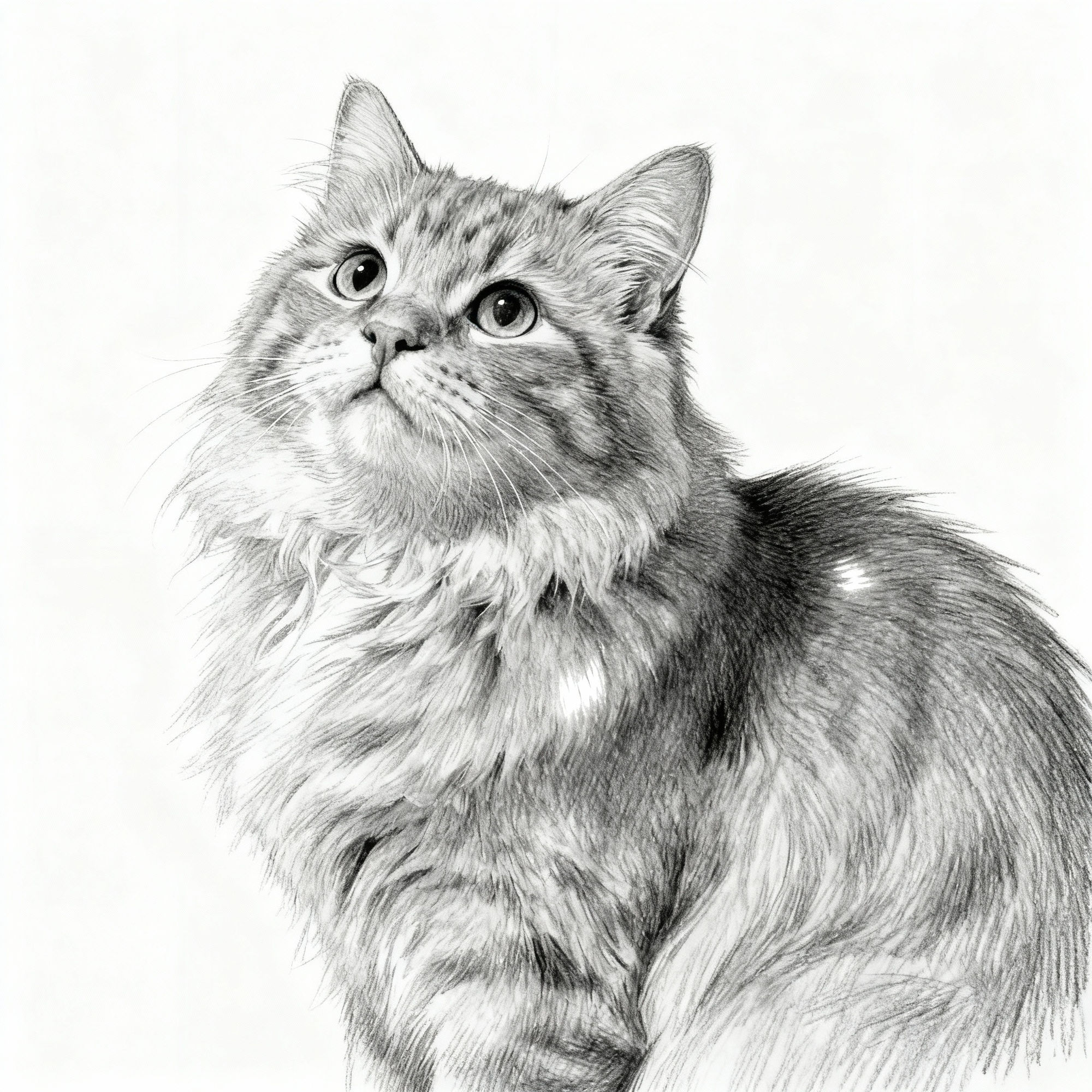 Beginner Realistic Cat Drawings - Easy AI Art