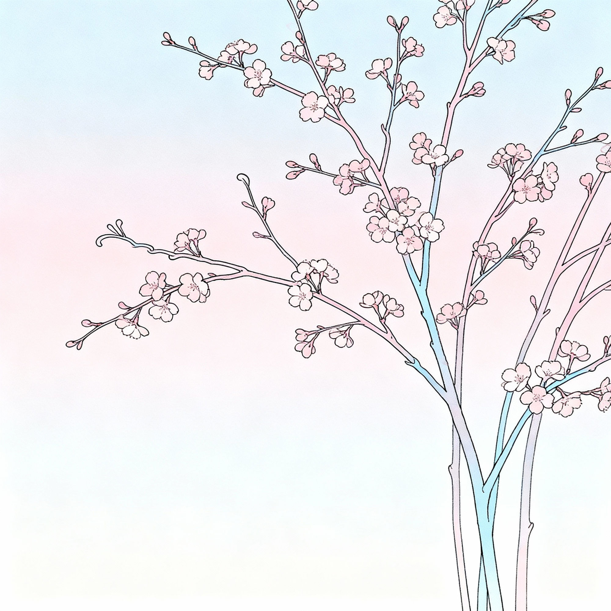 Easy Cherry Blossom Drawings - AI Art Gallery