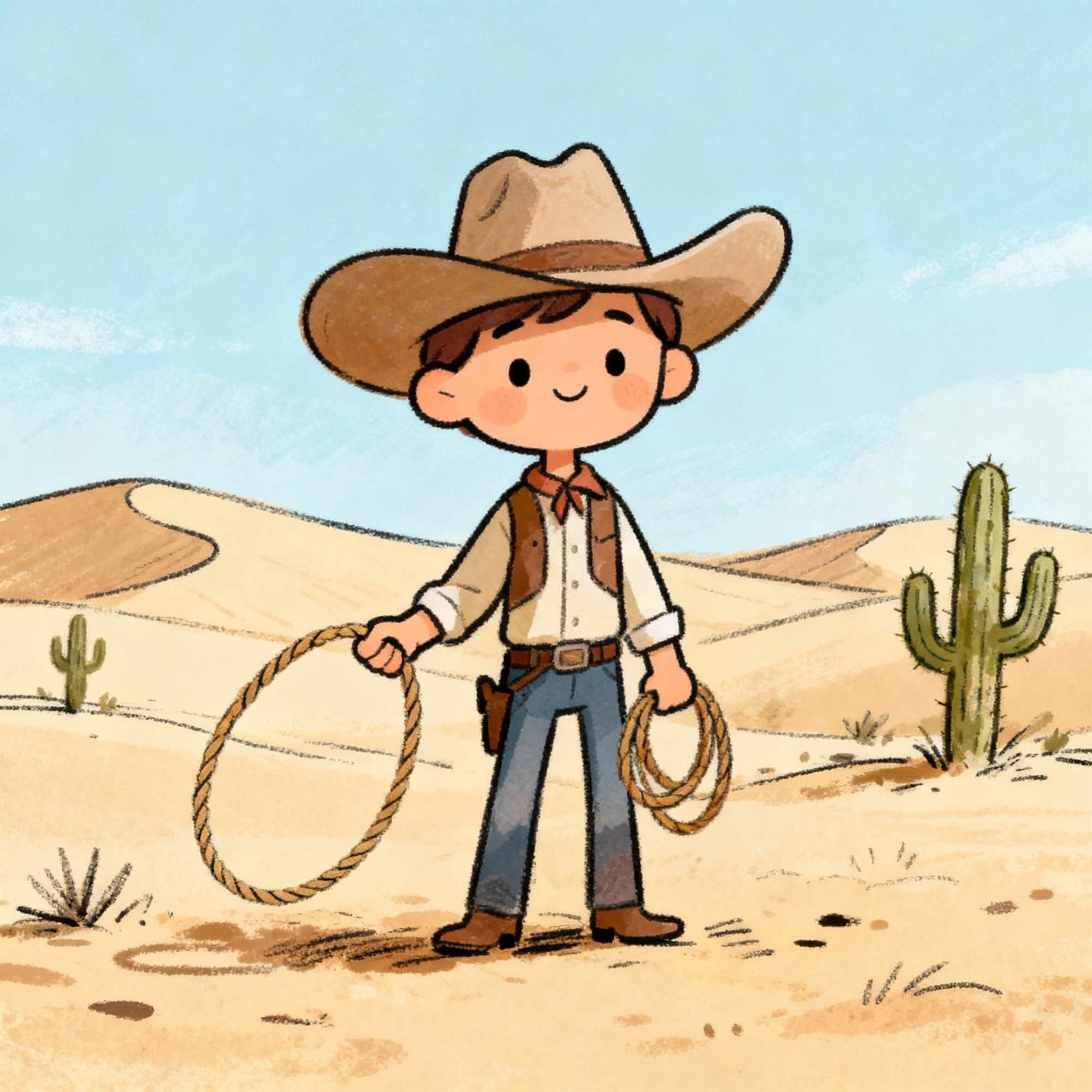 Easy Cowboy Drawings - Create Your Own AI Art