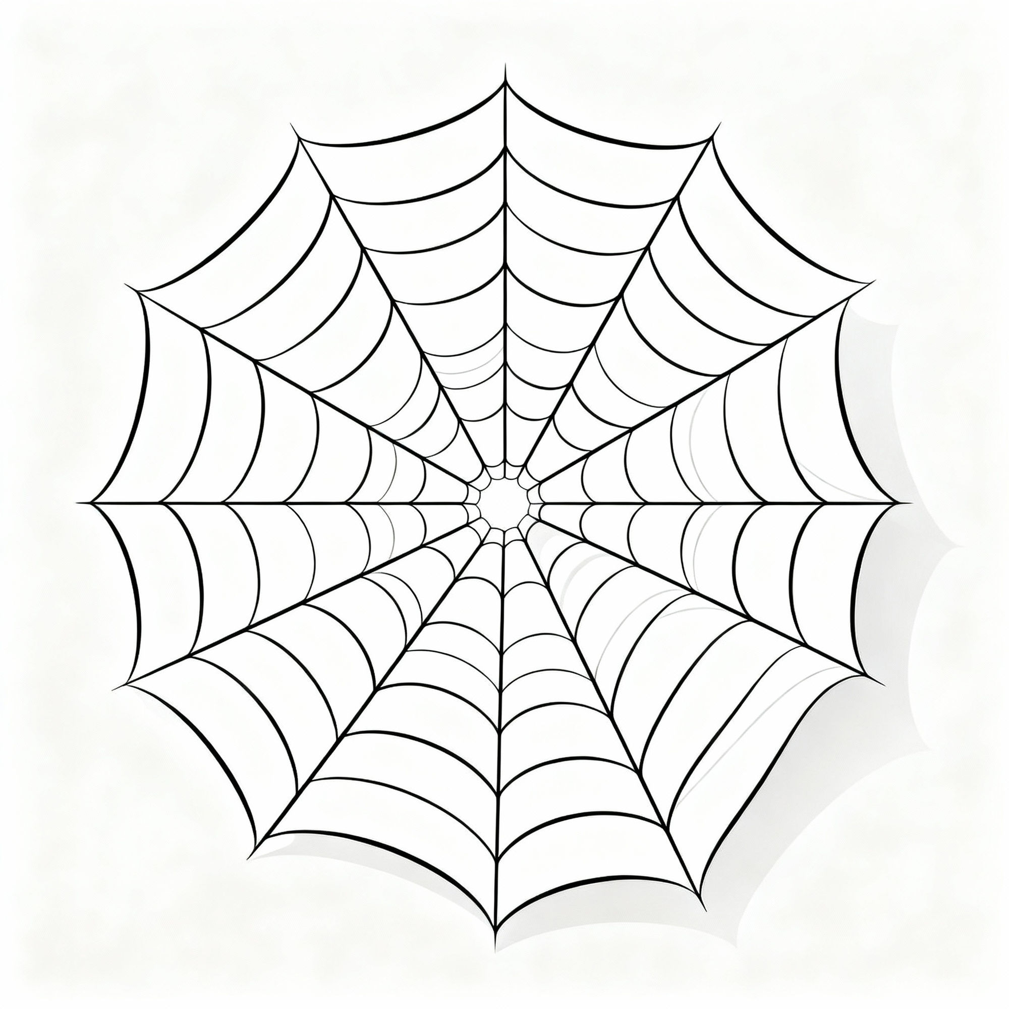 Simple Spider Web Drawings - Create Your Own AI Art