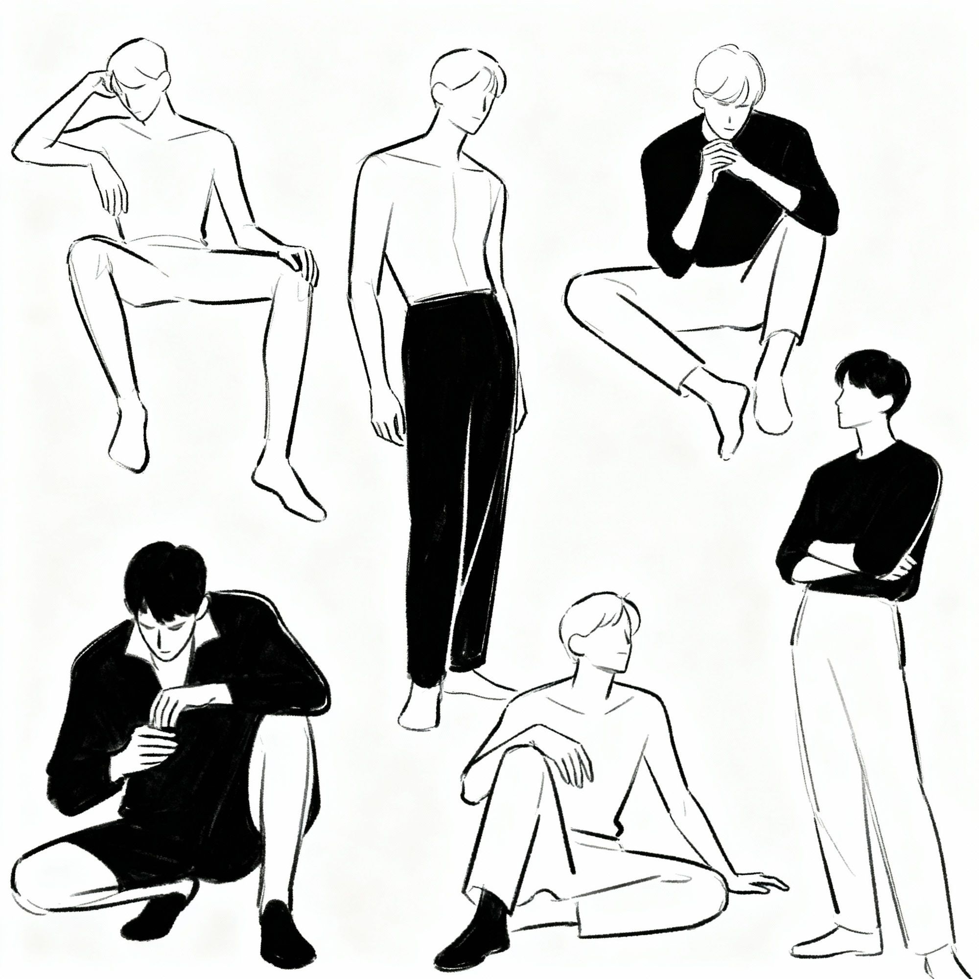 Easy Simple Human Drawings - Create Yours With AI