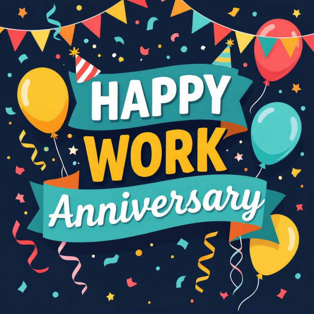 Happy Work Anniversary Images - Create Yours With AI