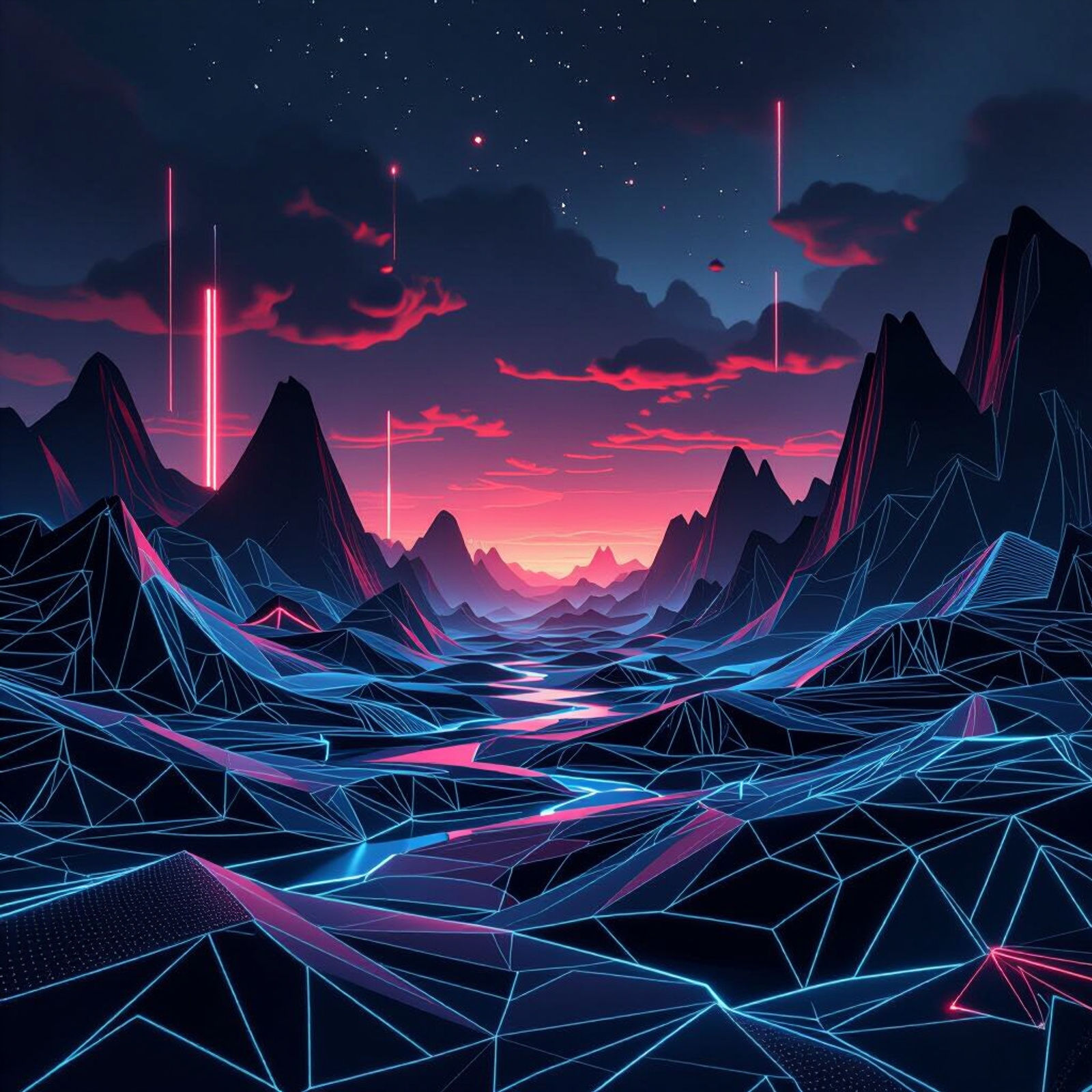 Dark 3d Wallpapers - AI Generated