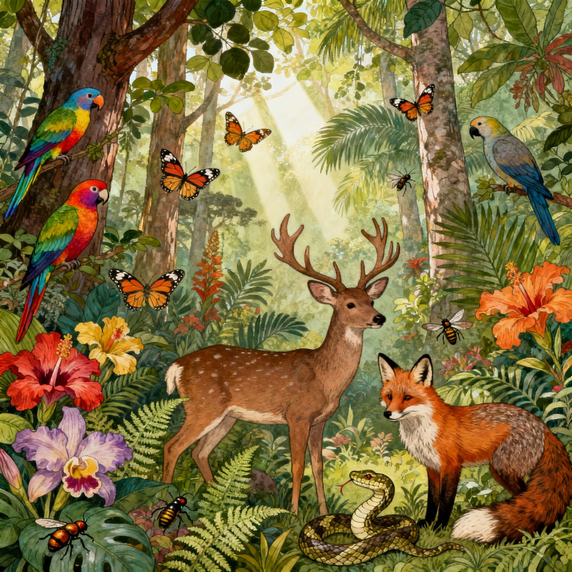 Biodiversity Drawings - Create Stunning Nature Art With AI