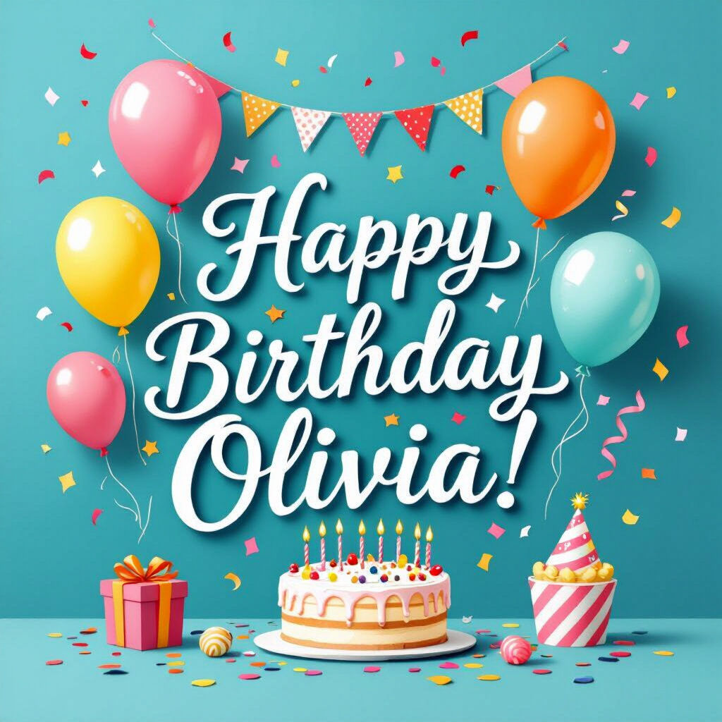 Happy Birthday Olivia Images - Create & Share Special Greetings
