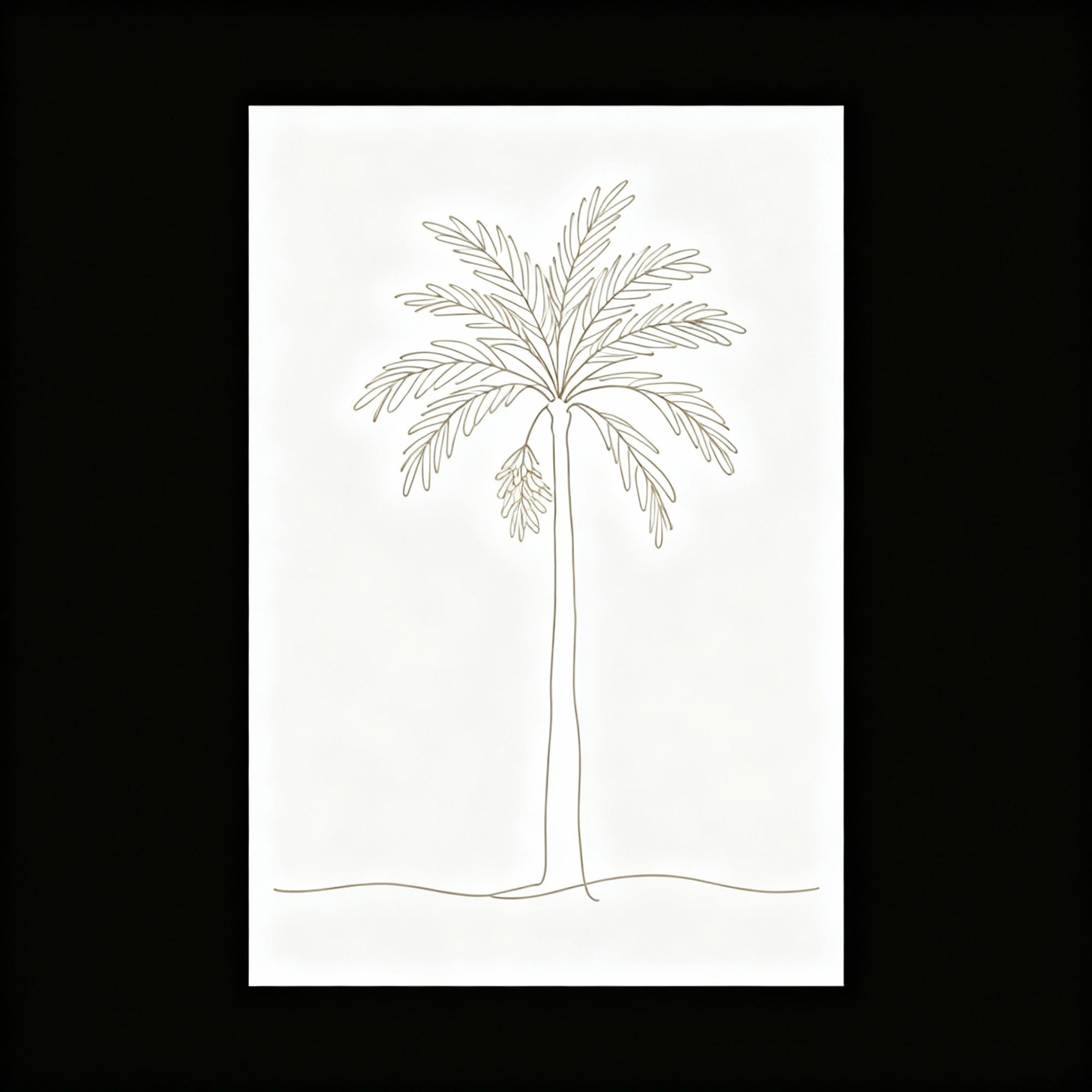 Simple Palm Tree Drawings - AI Generated Art