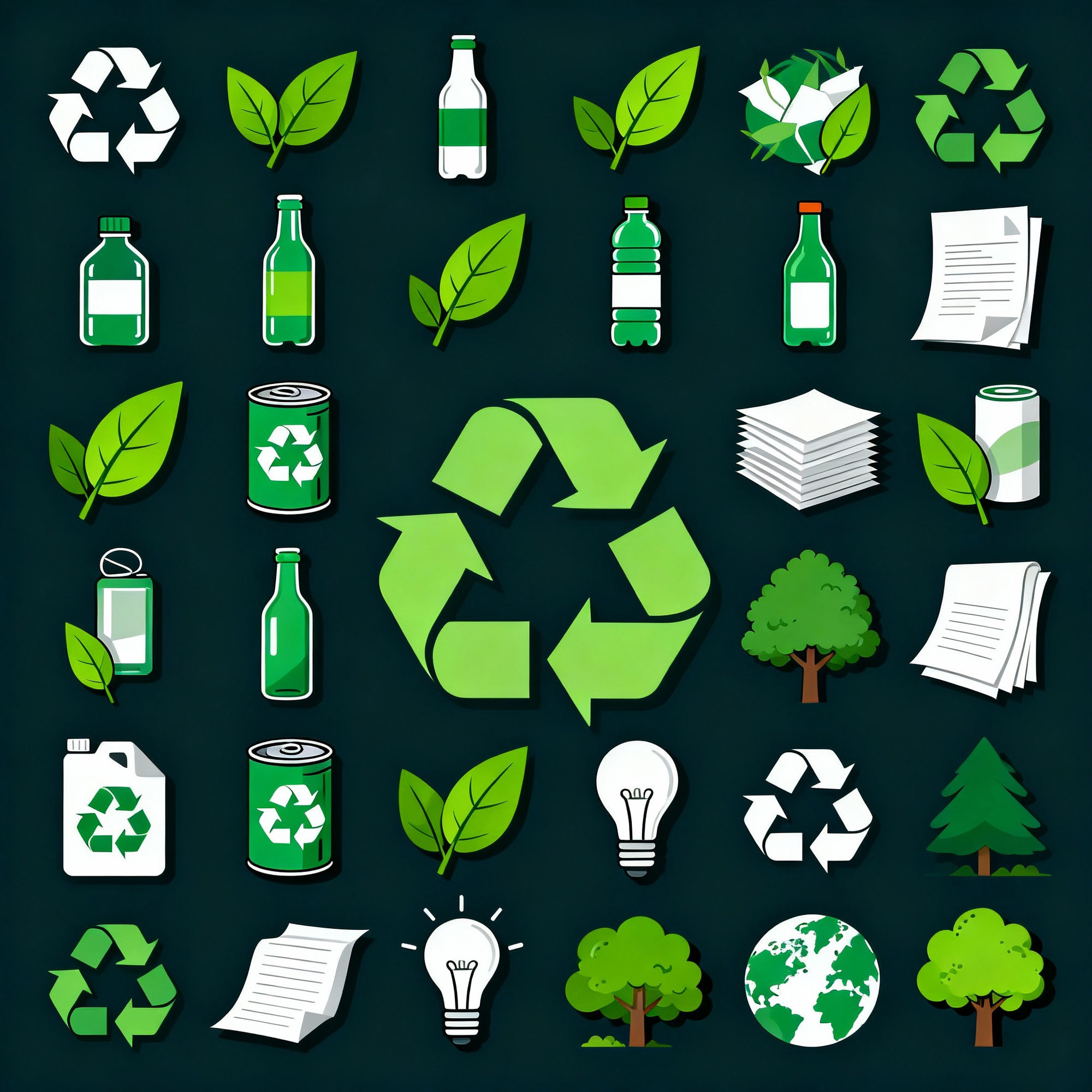 Recycle Clip Art - AI Generated Designs