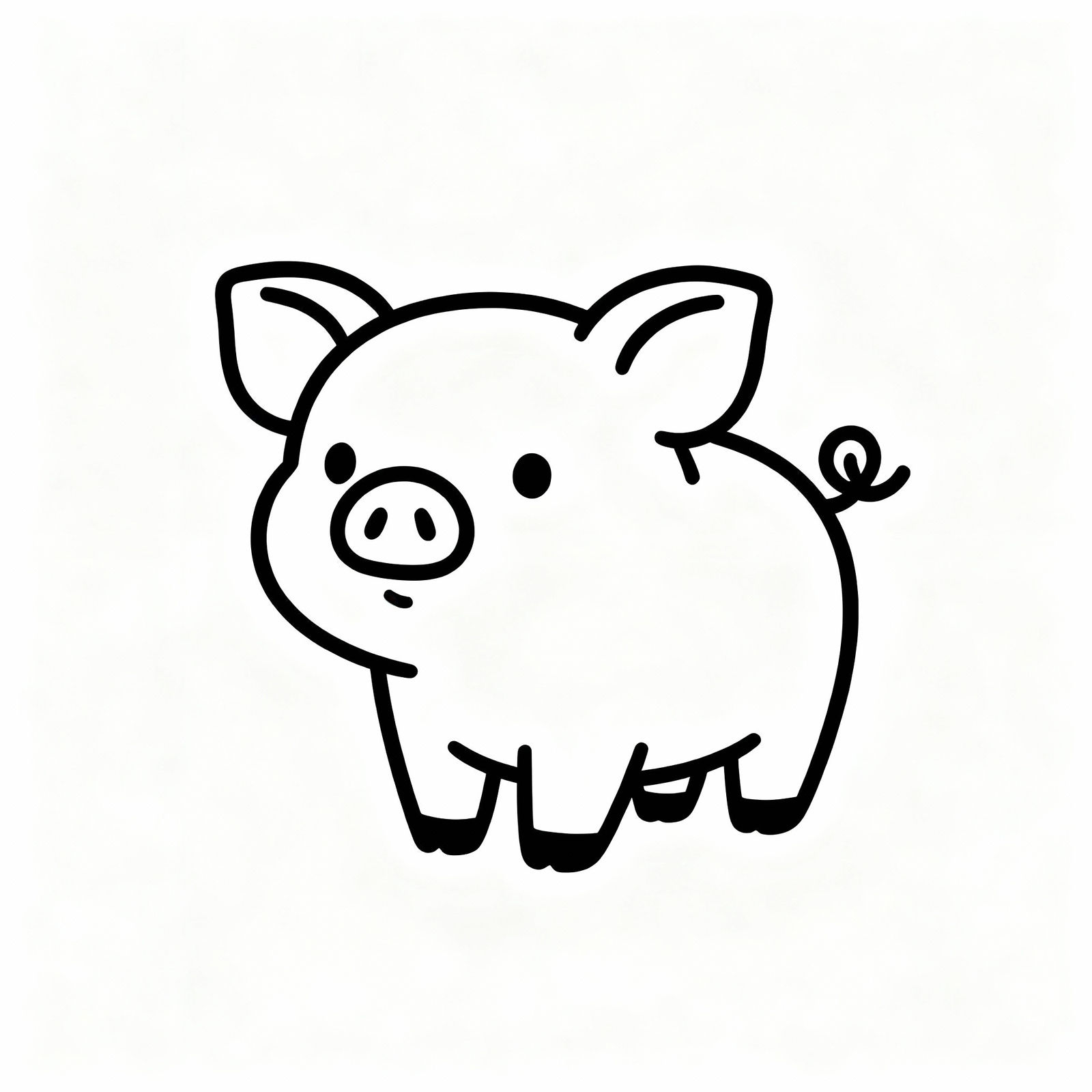 Simple Pig Drawings - AI Art Generator