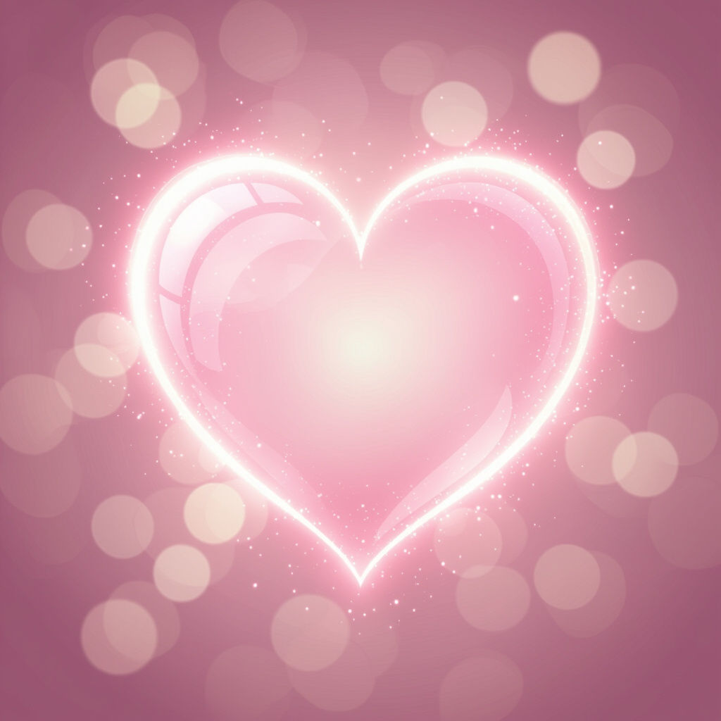 Aesthetic Pink Heart Aura Wallpaper - Create Yours