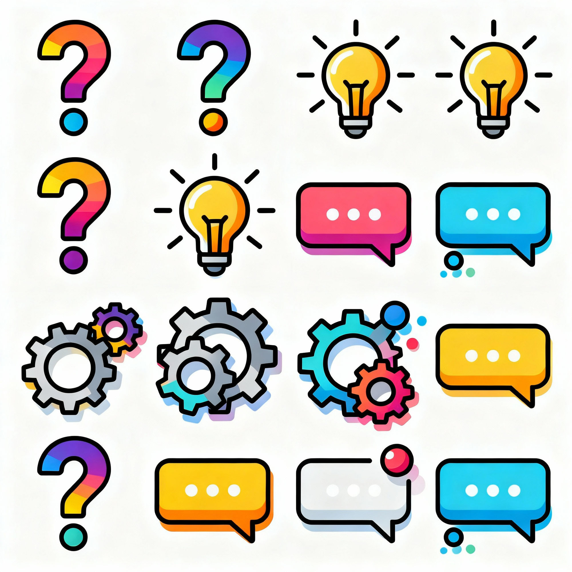 AI Help Clip Art - Generate Graphics & Icons