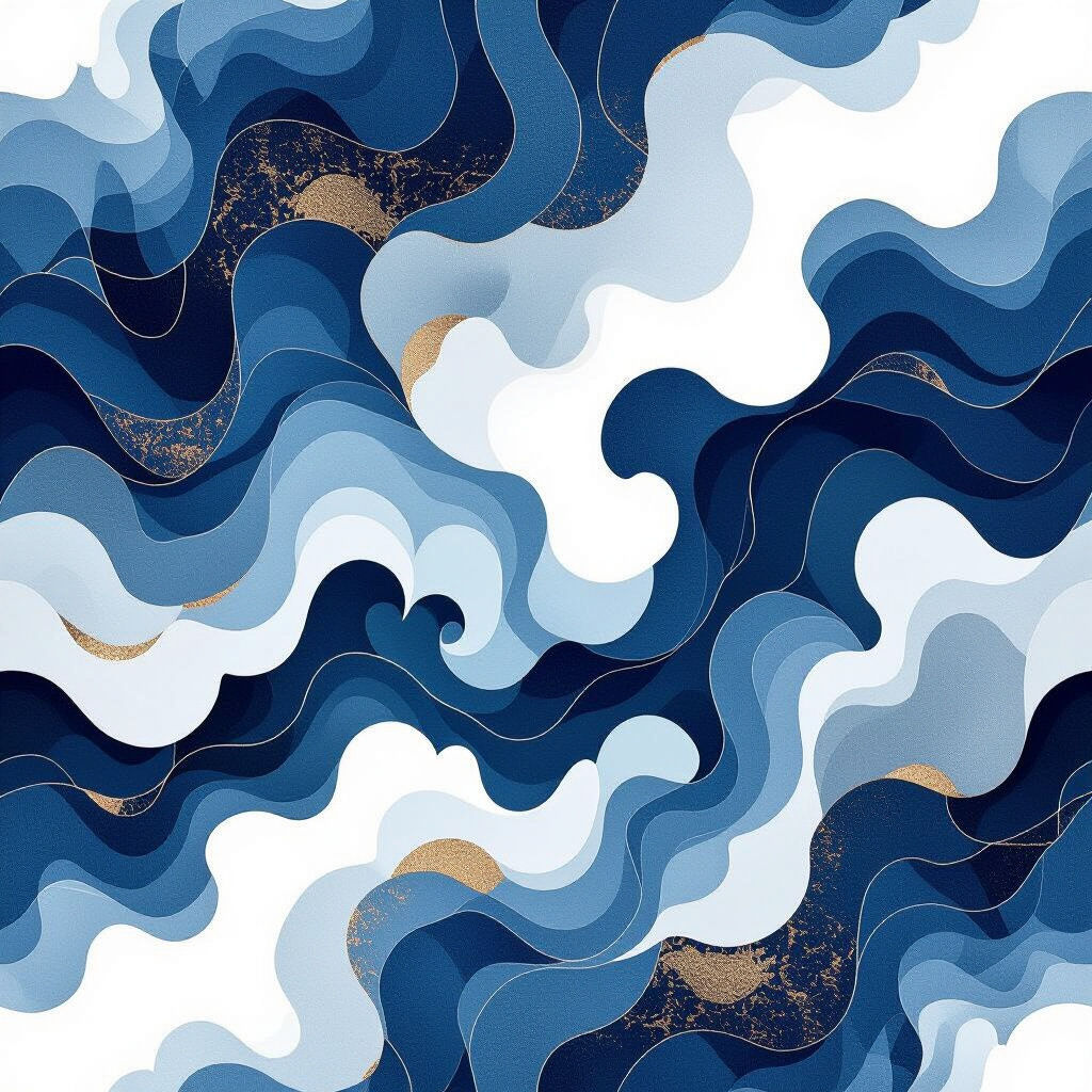 Blue And White Wallpaper - Create Yours With AI