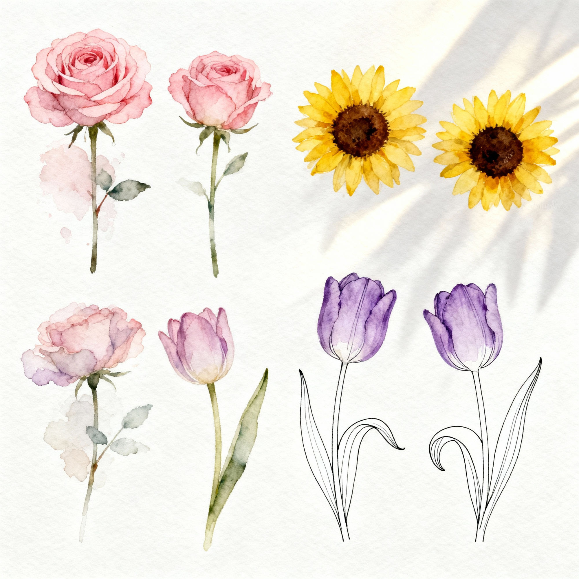 Easy Flower Drawings - AI Art Gallery | Nightcafe
