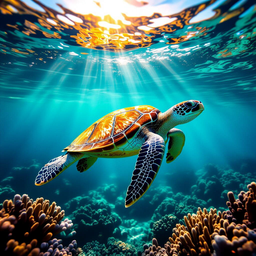Sea Turtle Wallpapers - AI Generated Art
