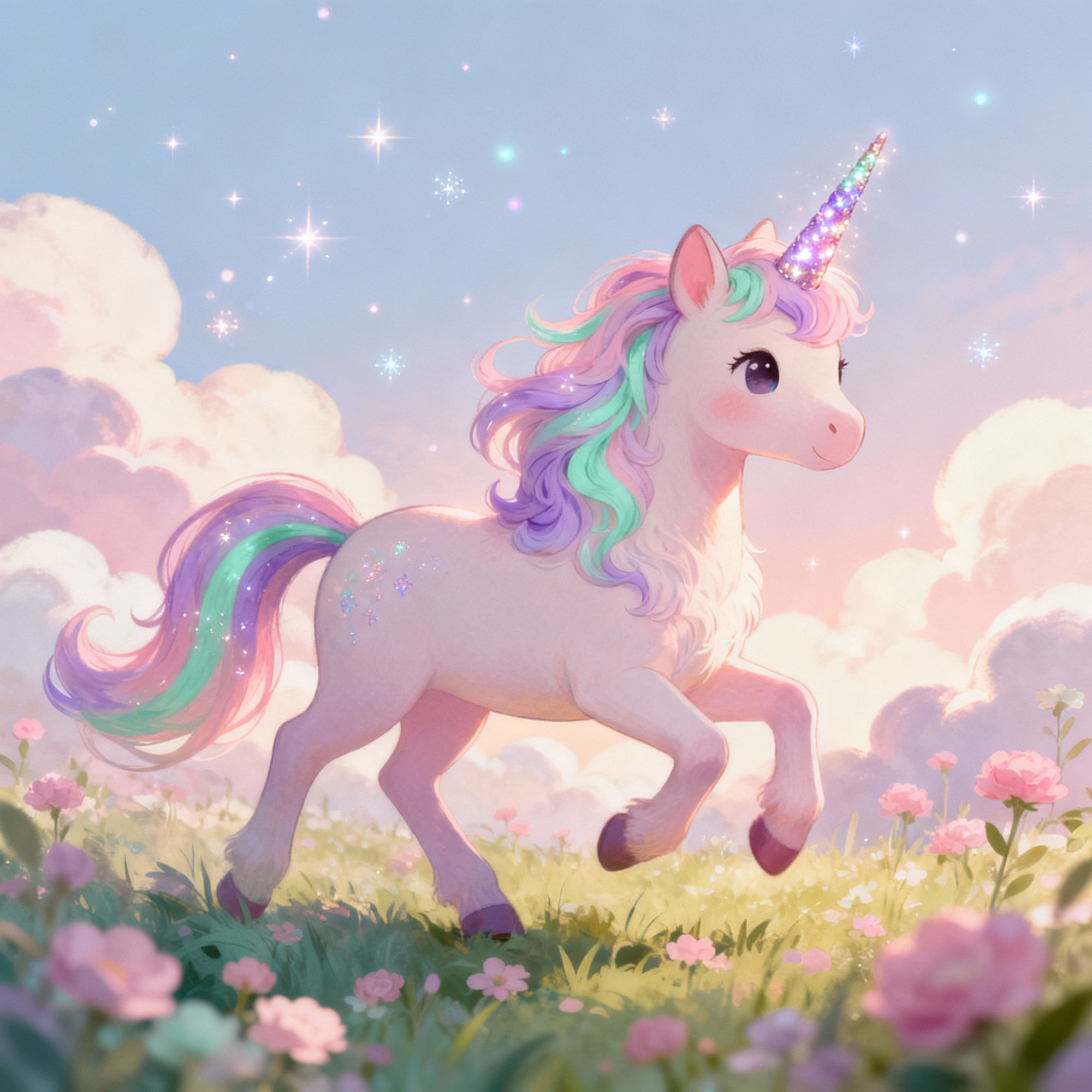 Cute Unicorn Drawings - AI Generated Art