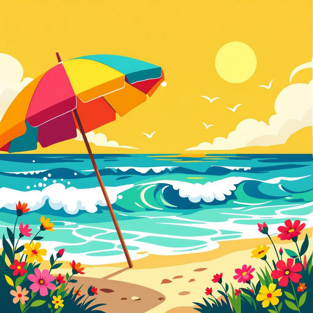 Easy Summer Drawings - AI Art Gallery