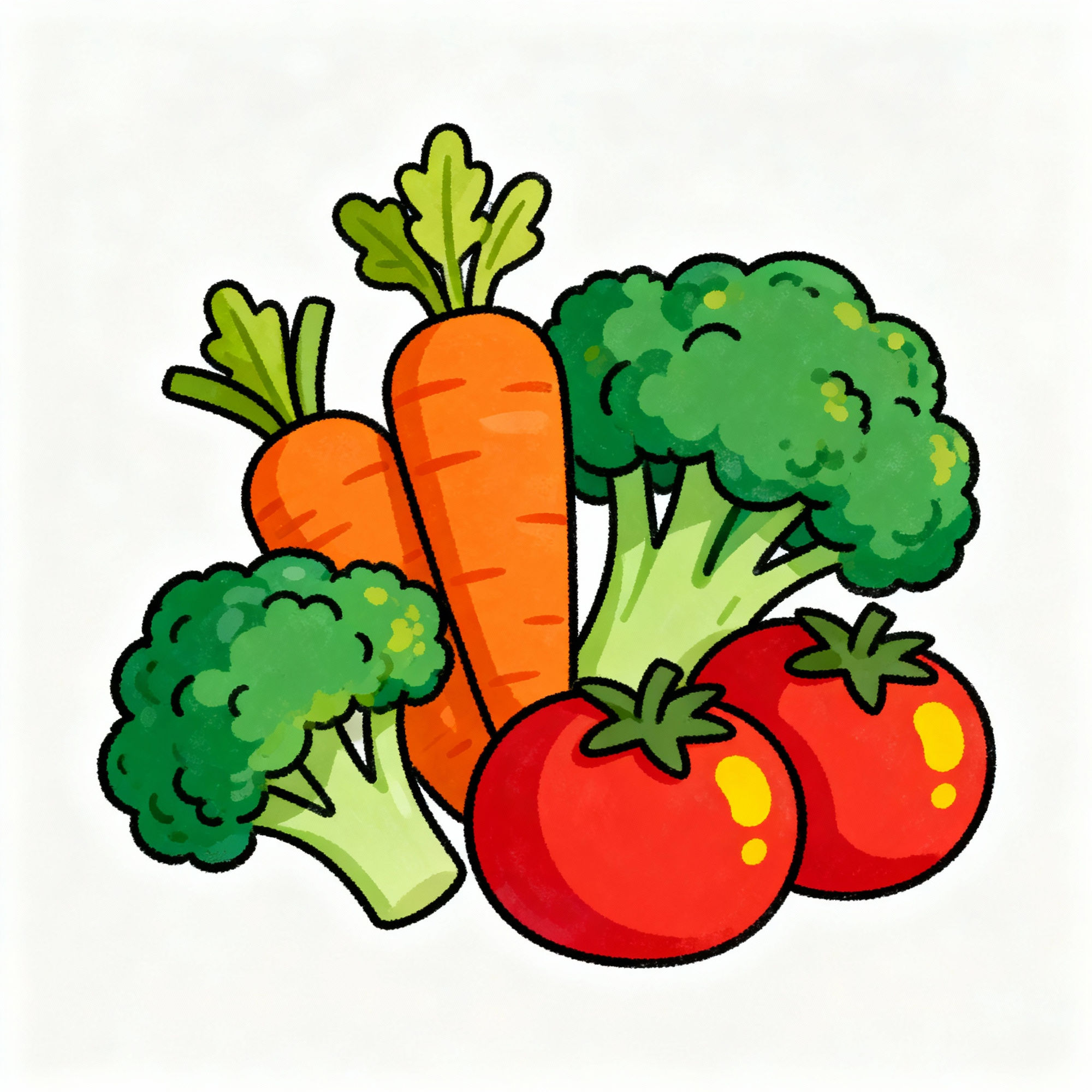Vegetable Drawing Gallery - AI Art