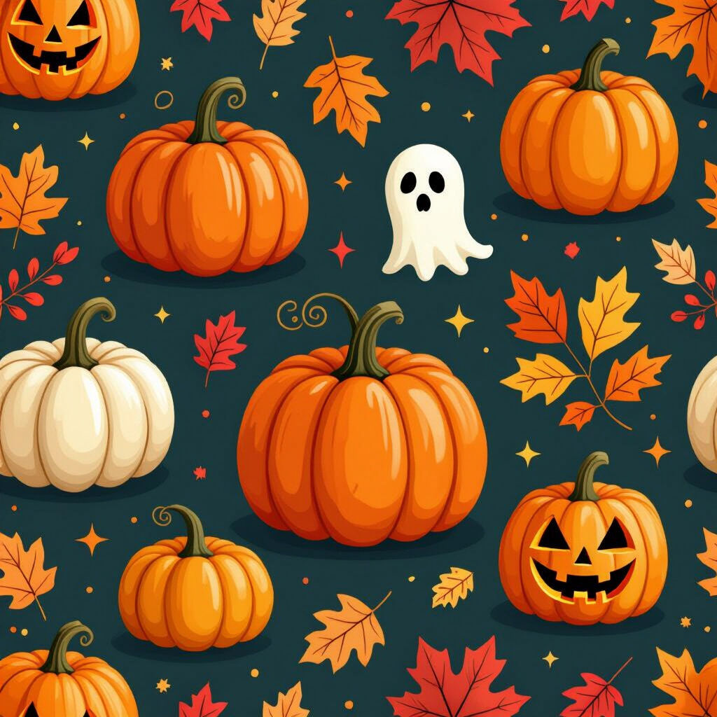 Pumpkin Background Wallpaper - AI Generated Designs