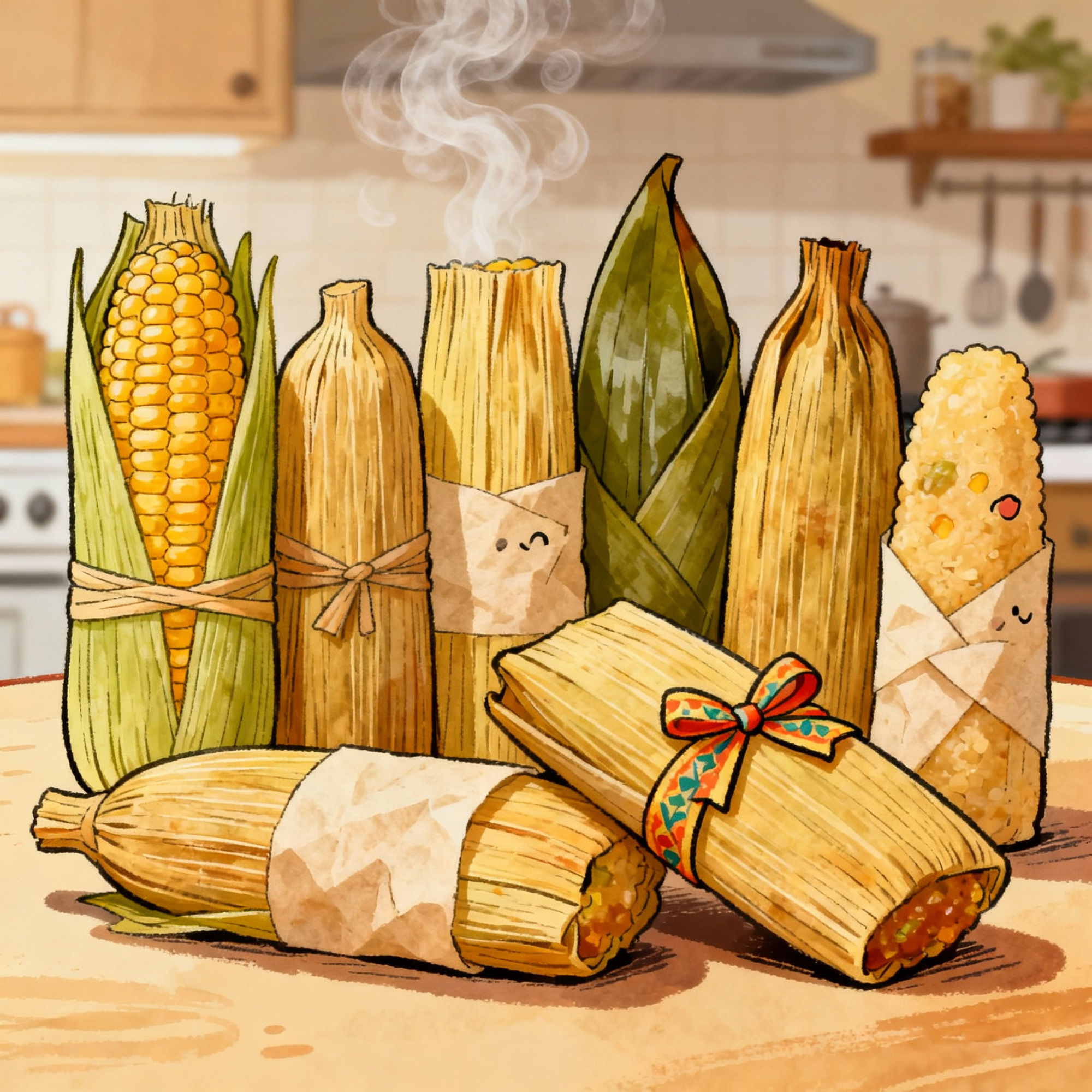 Tamales Drawing - AI Art Gallery