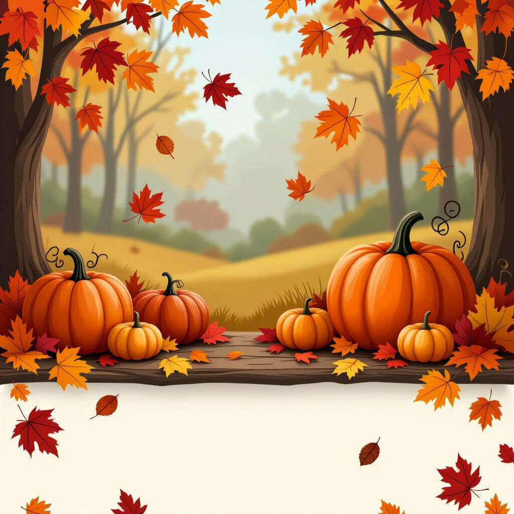 October Desktop Wallpapers - AI Generated & Customizable